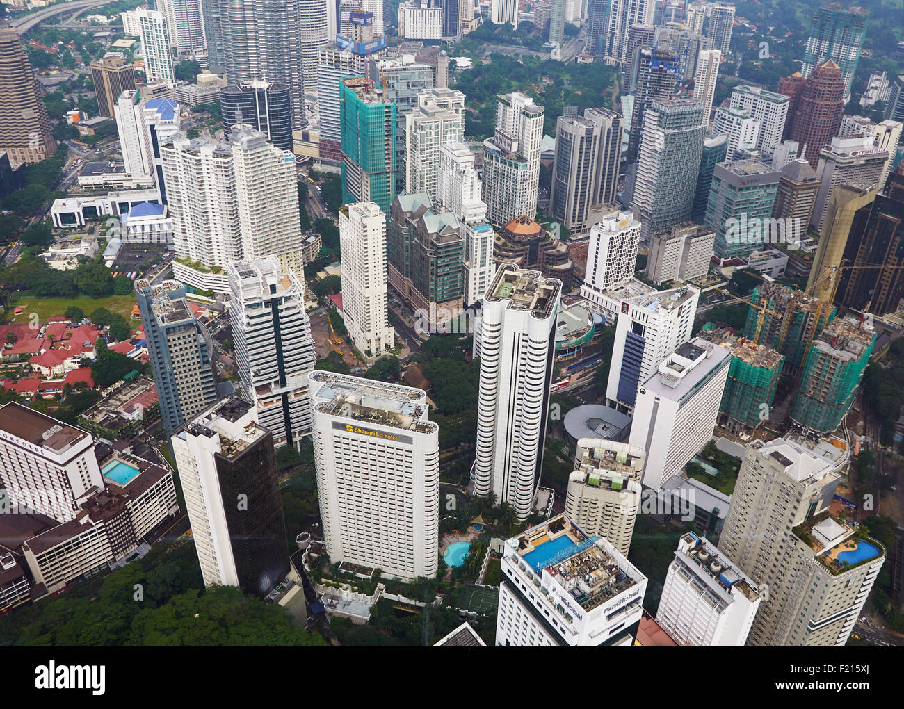 KUALA LUMPUR, MALAYSIA - NOVEMBER 17, 2010: downtown area of Kuala ...