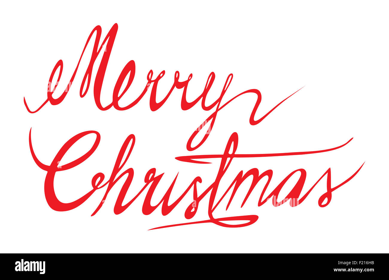 Vector illustrations of the Merry Christmas Stock Photo - Alamy