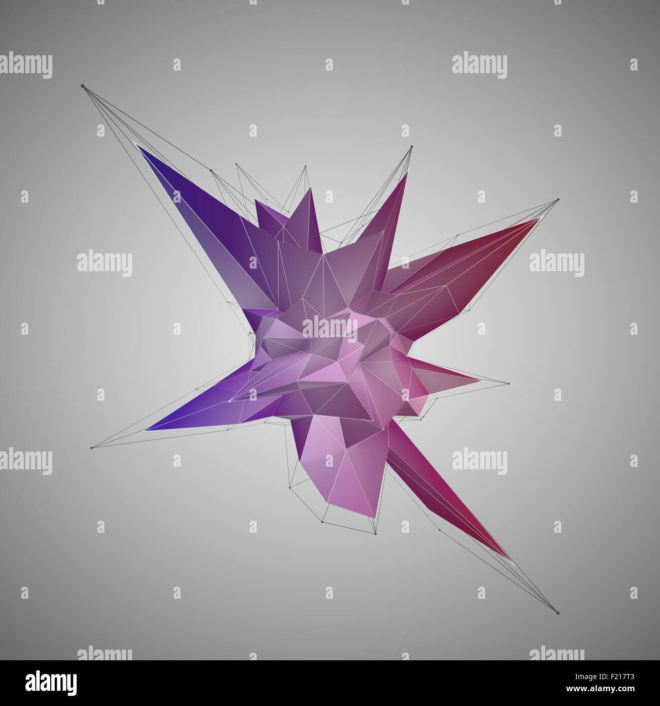 Abstract future graphic, unusual background with wireframe Stock Photo ...