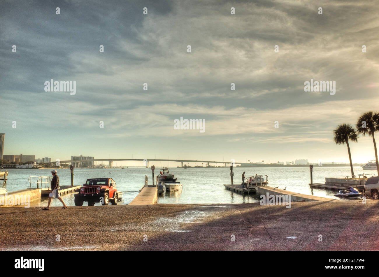 Boat loading ramp clearwater florida hi-res stock photography and ...