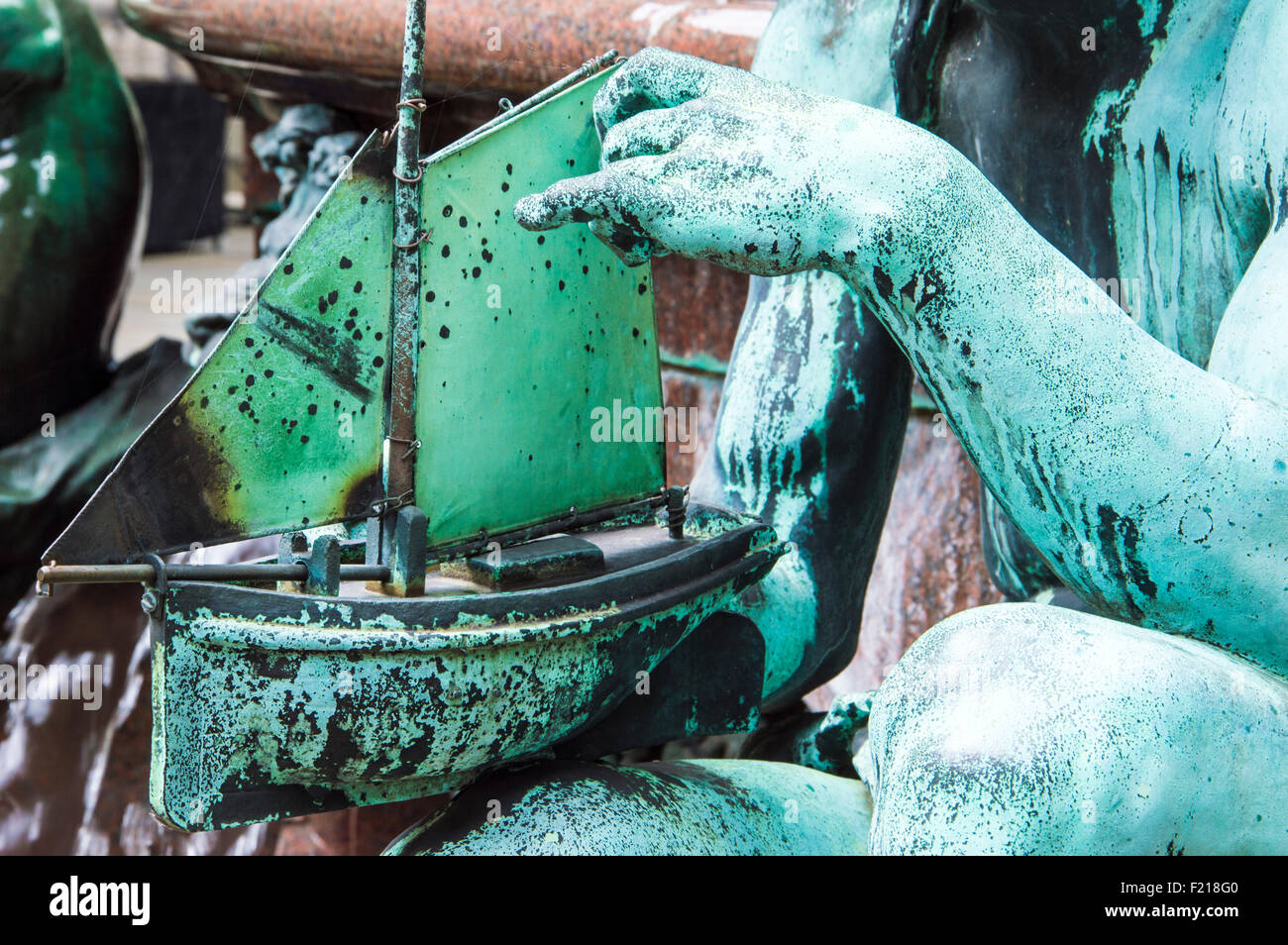 Statue on water Stock Photo - Alamy