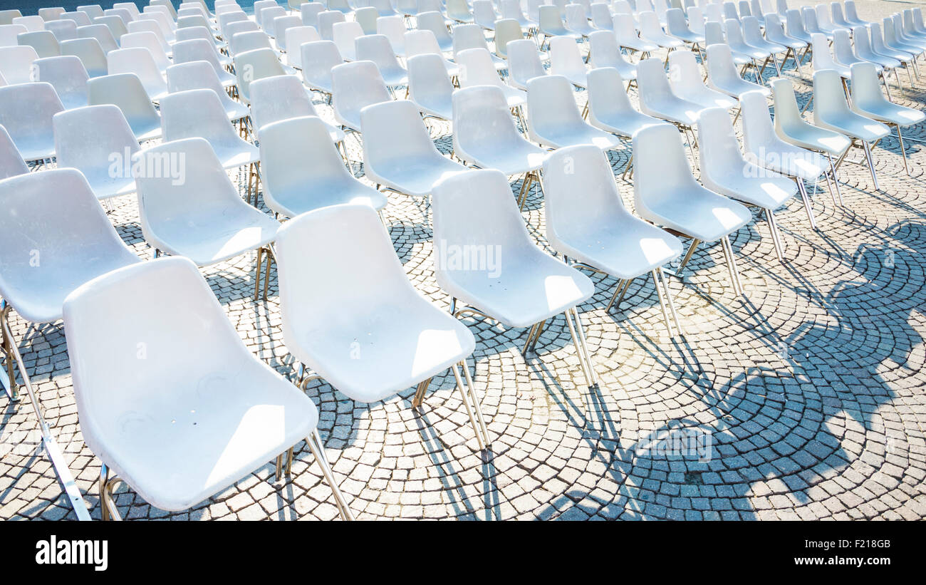 Chairs in outdoor Stock Photo - Alamy