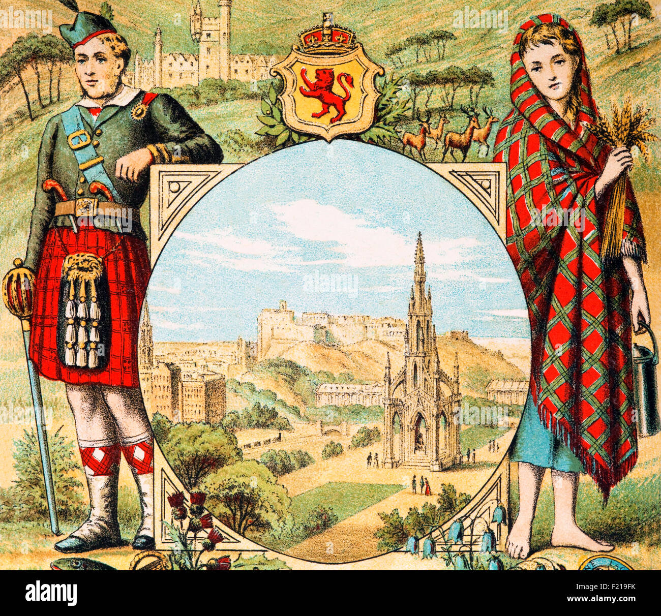 Scottish man illustration High Resolution Stock Photography and Images ...