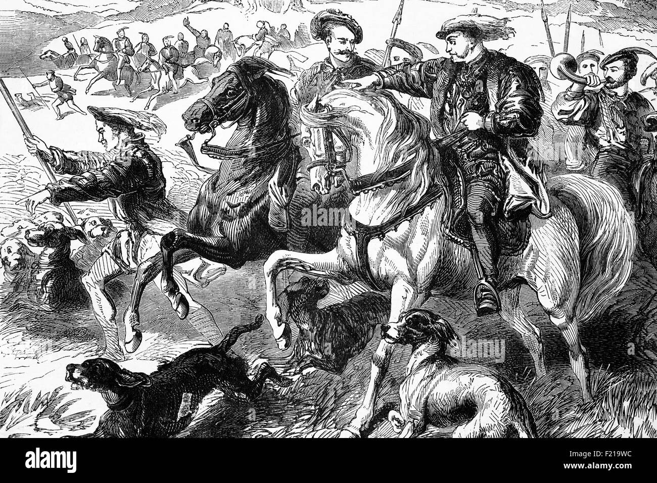 Anne boleyn henry viii hunting hi-res stock photography and images - Alamy