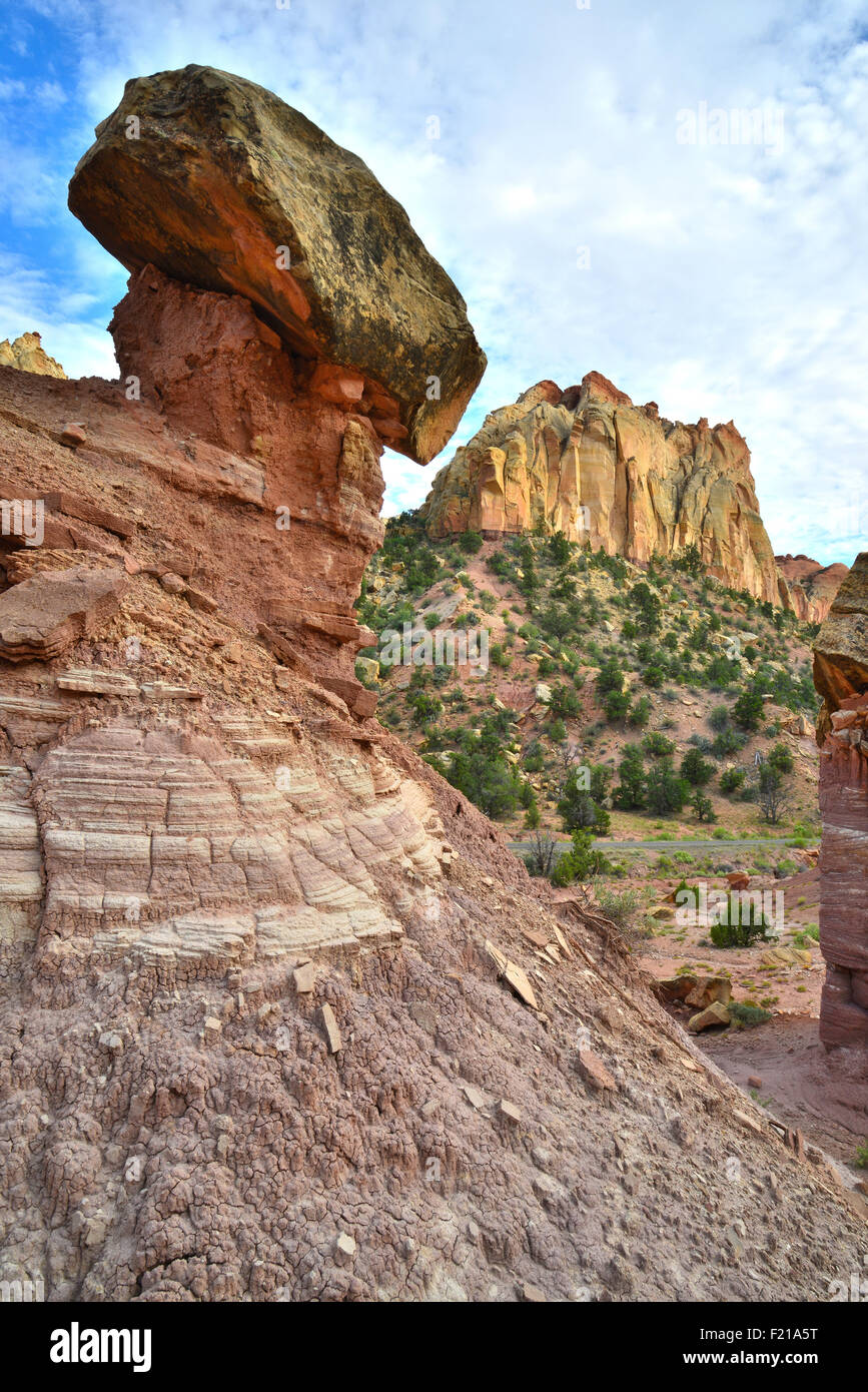 Canyon walls along Burr Trail Road (Boulder-Notom Road) east of Boulder ...
