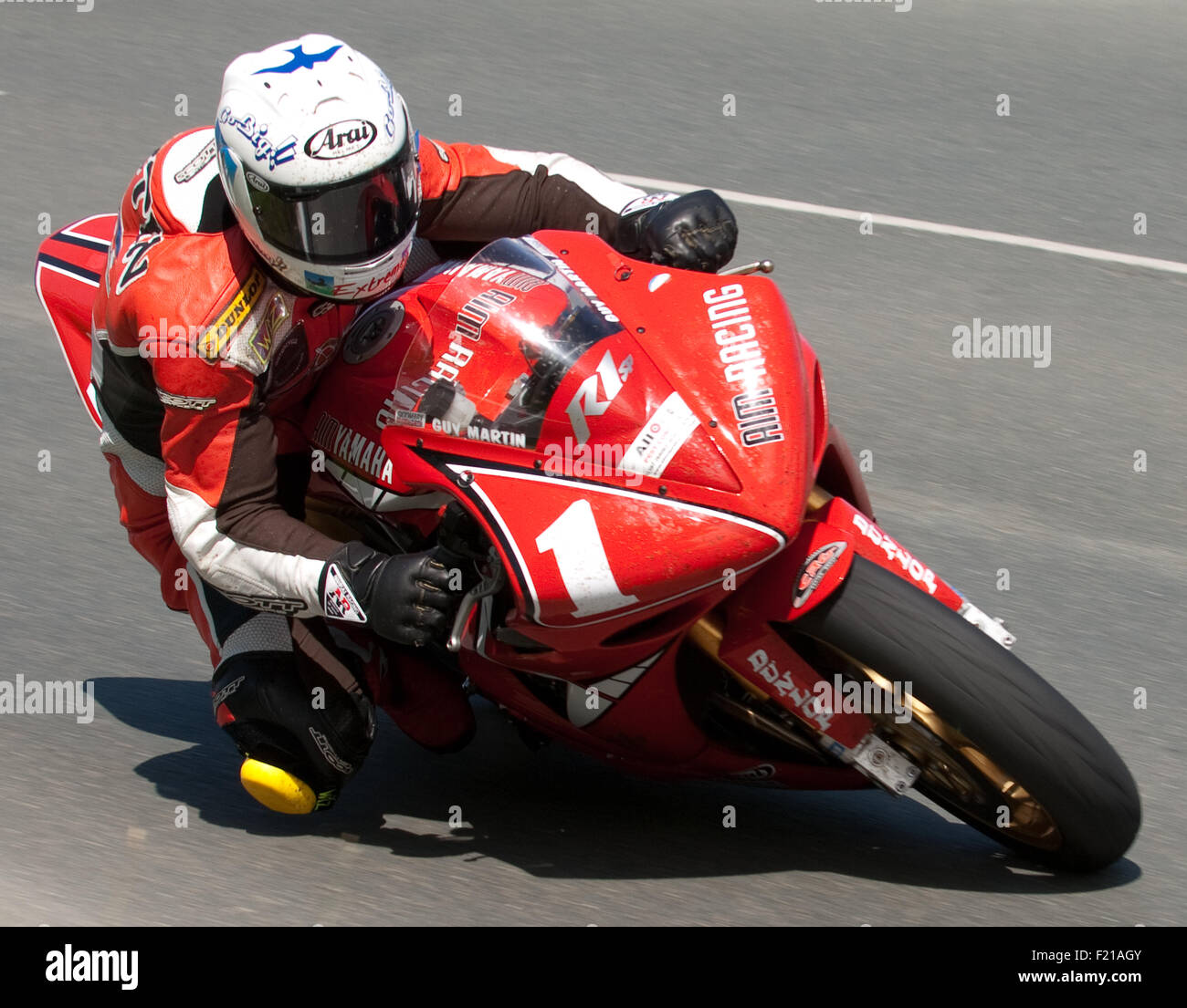 Guy Martin, Sulby Bridge, Isle of Man TT 2006 Stock Photo - Alamy