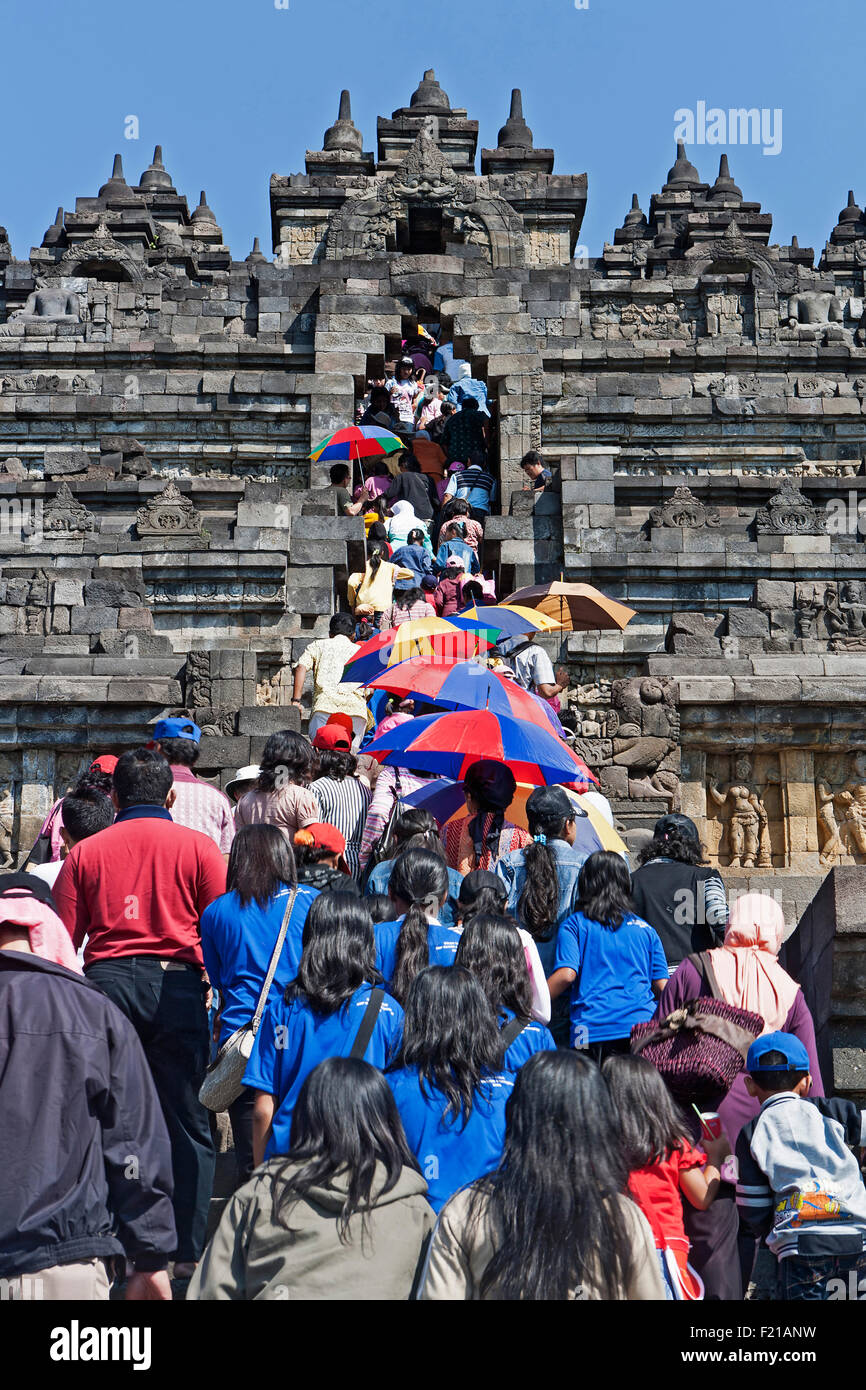 Borobudur indonesia crowd hi-res stock photography and images - Alamy