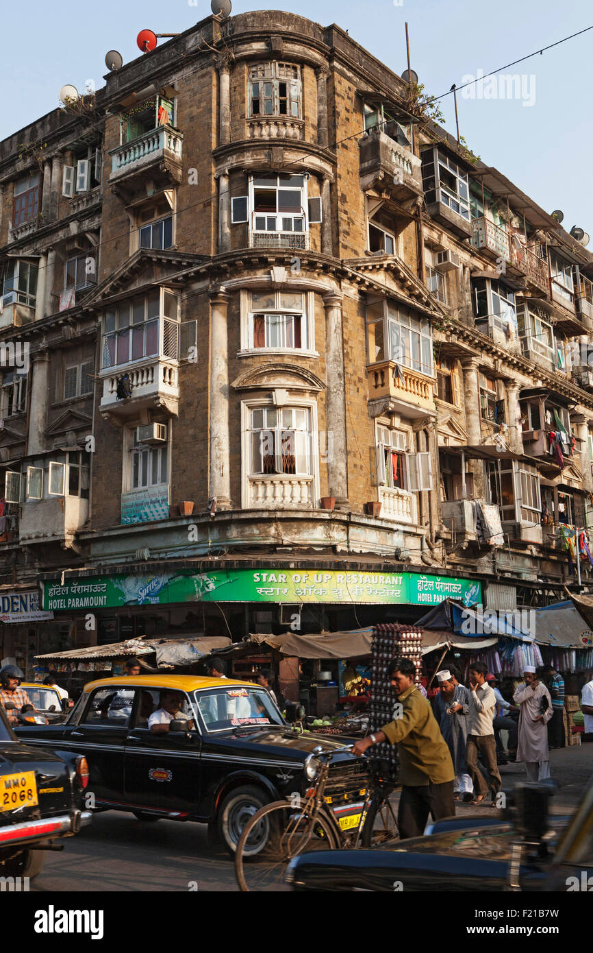 India, Maharashtra, Mumbai, Old building at Crawford Market Stock Photo ...