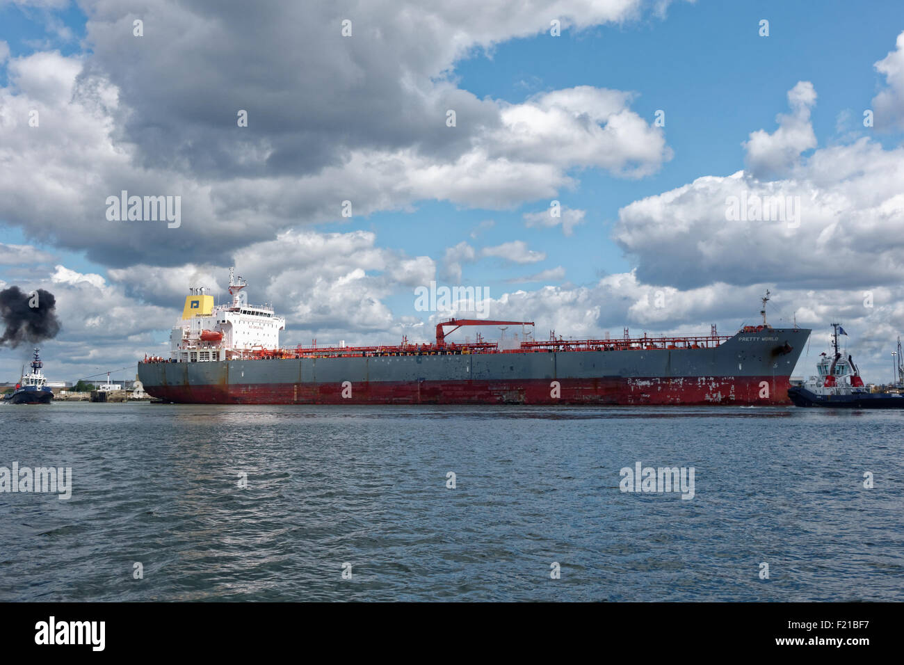 Tanker in Port Stock Photo - Alamy