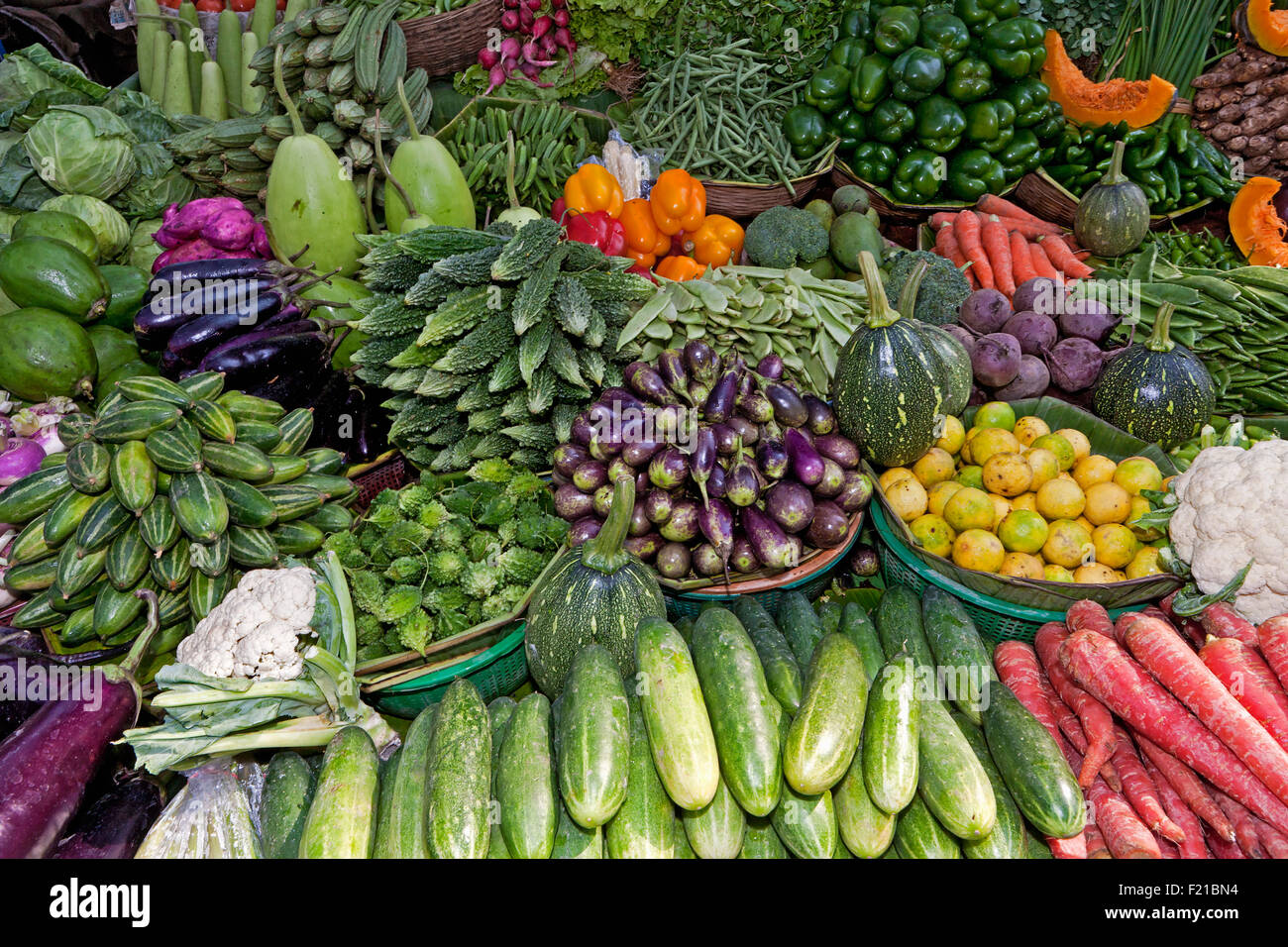 India, West Bengal, Calcutta, Wide selection of locally grown ...