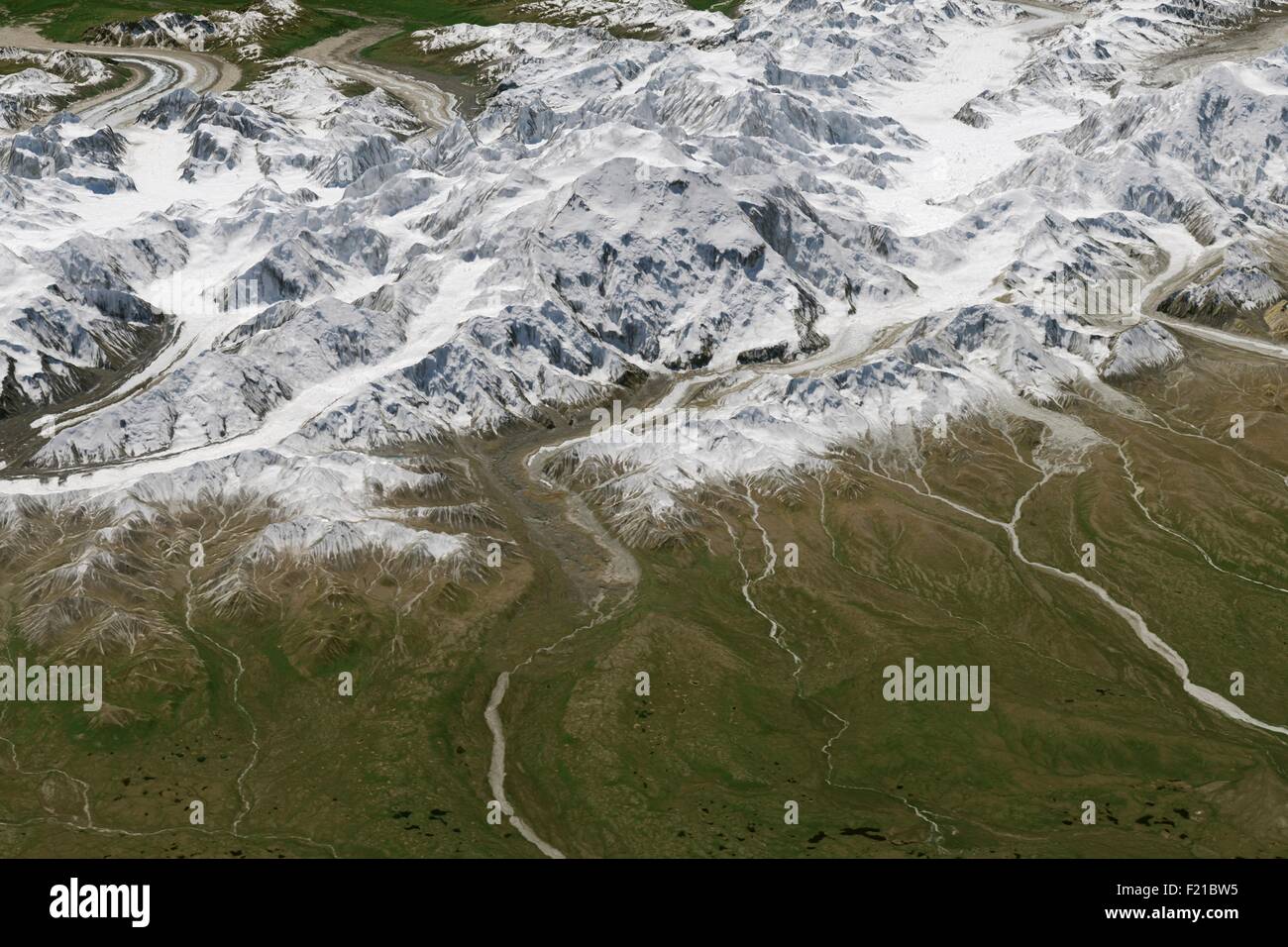 Mt McKinley now called Denali seen from the Operational Land Imager on ...