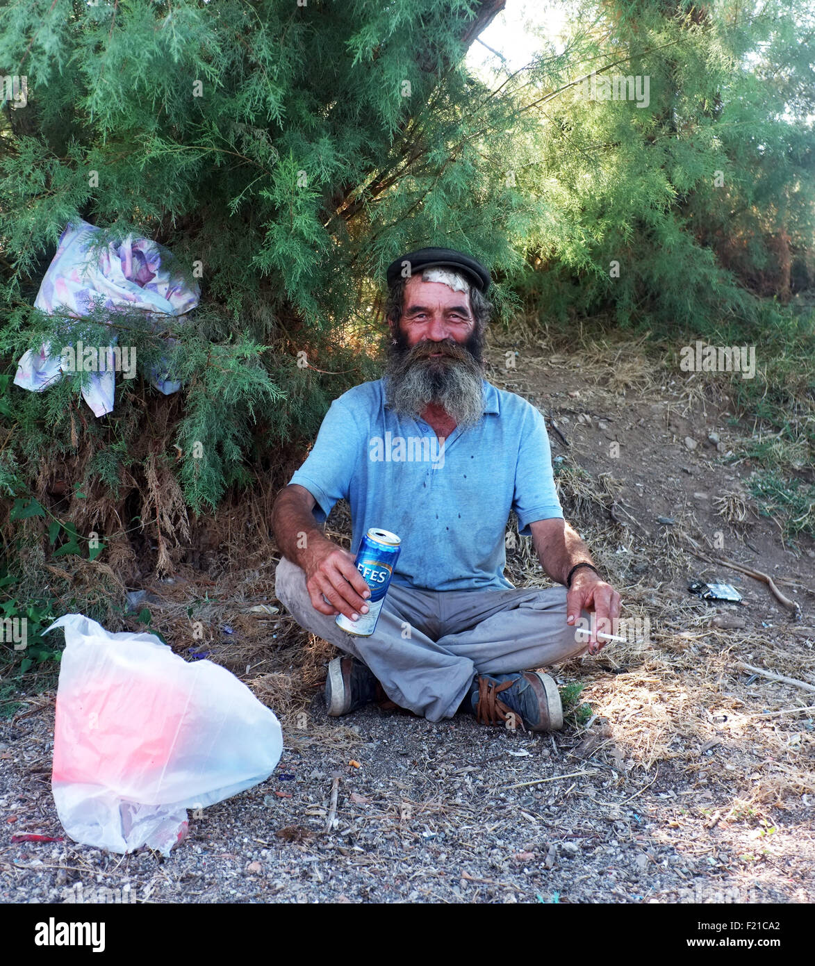 Alcohol alcoholism homeless beard hi-res stock photography and images ...