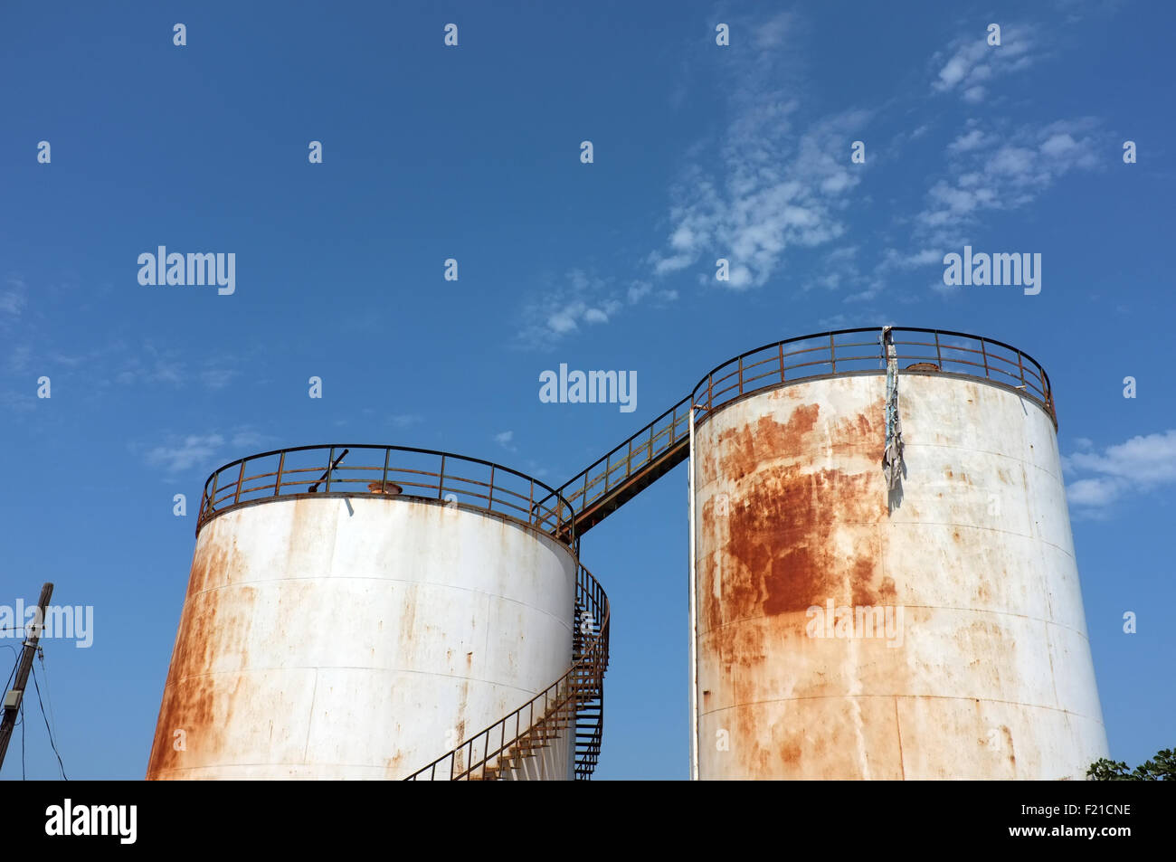 Old rusty fuel tanks hi-res stock photography and images - Alamy