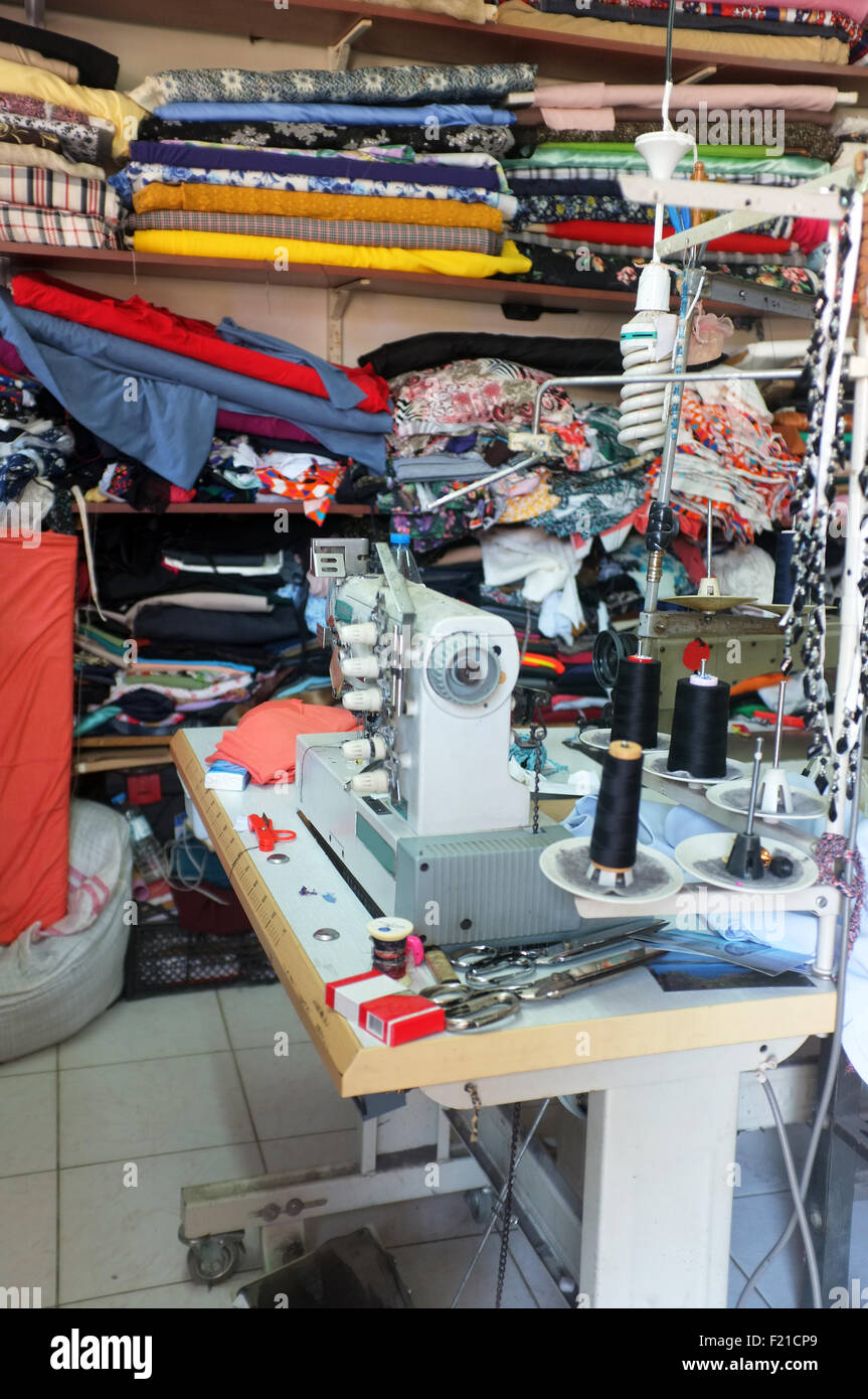 Traditional tailor workshop Stock Photo - Alamy