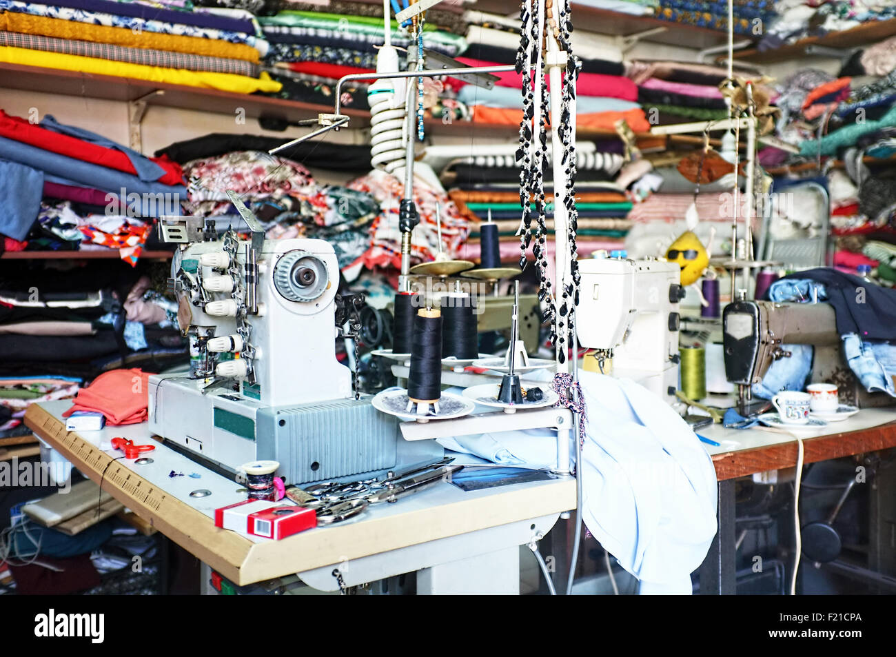 Traditional tailor workshop Stock Photo - Alamy