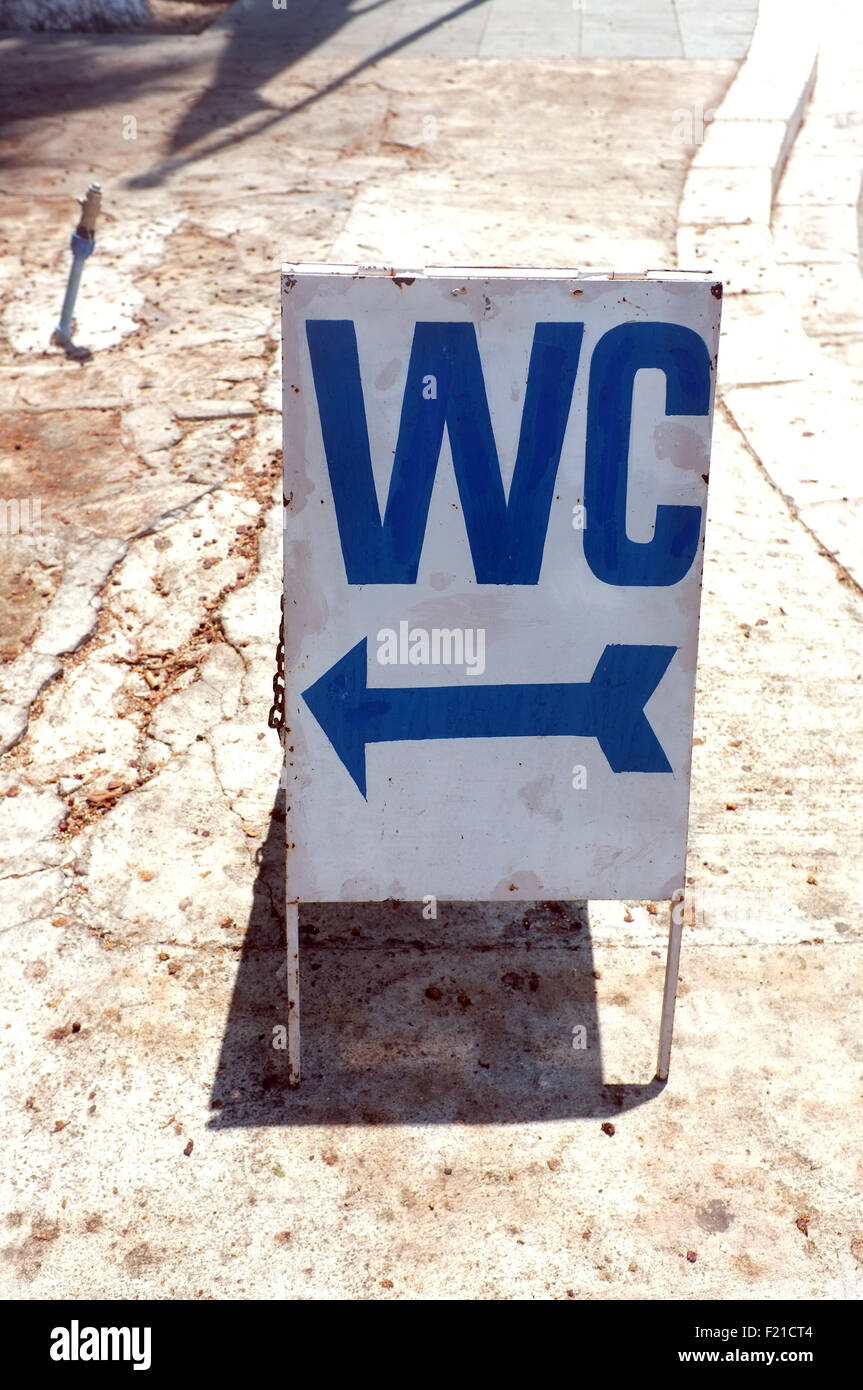 Public toilet sign Stock Photo - Alamy
