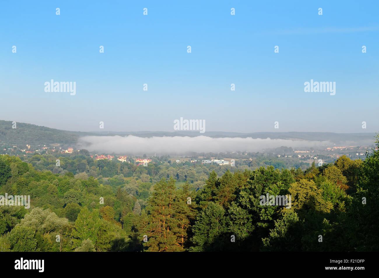 Distant forest foggy sky hi-res stock photography and images - Alamy