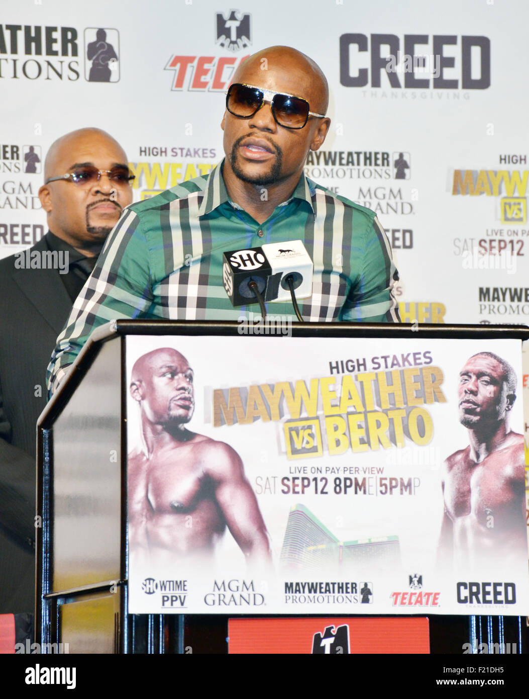 Las Vegas, Nevada, USA. 9th Sep, 2015. Boxer Floyd Mayweather jr attend ...