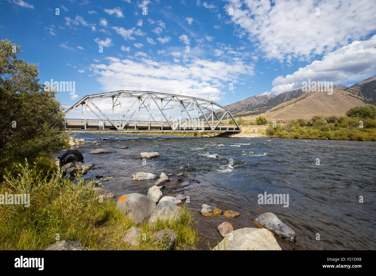 Bridge above river cloudy hi-res stock photography and images - Alamy