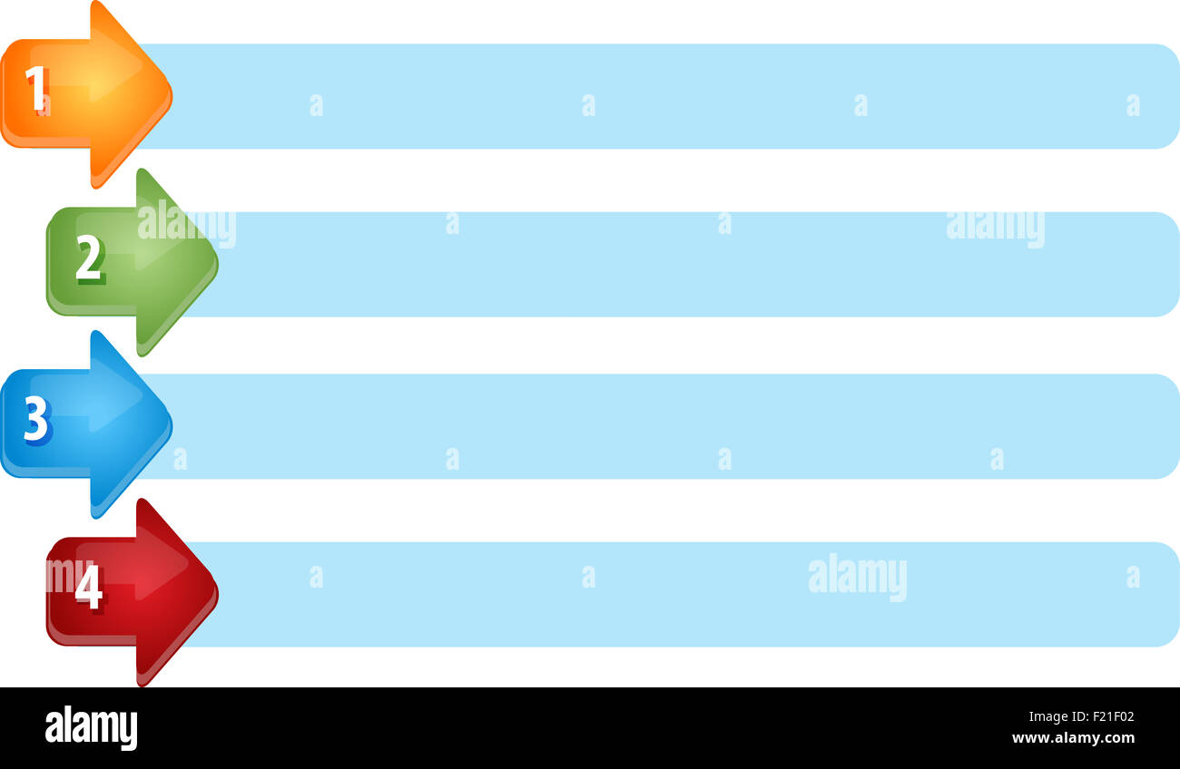 Blank business strategy concept infographic diagram illustration Arrow ...