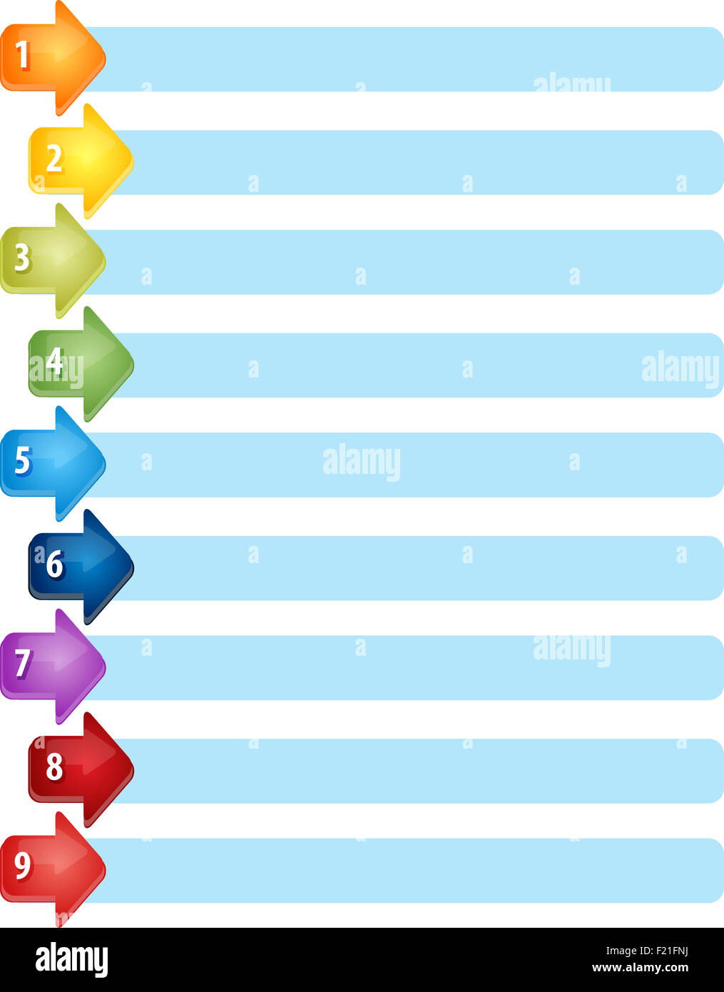 Blank business strategy concept infographic diagram illustration Arrow ...