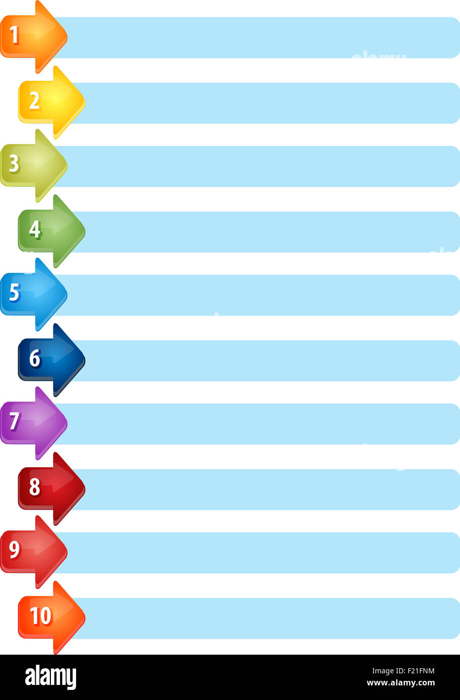 Blank business strategy concept infographic diagram illustration Arrow ...