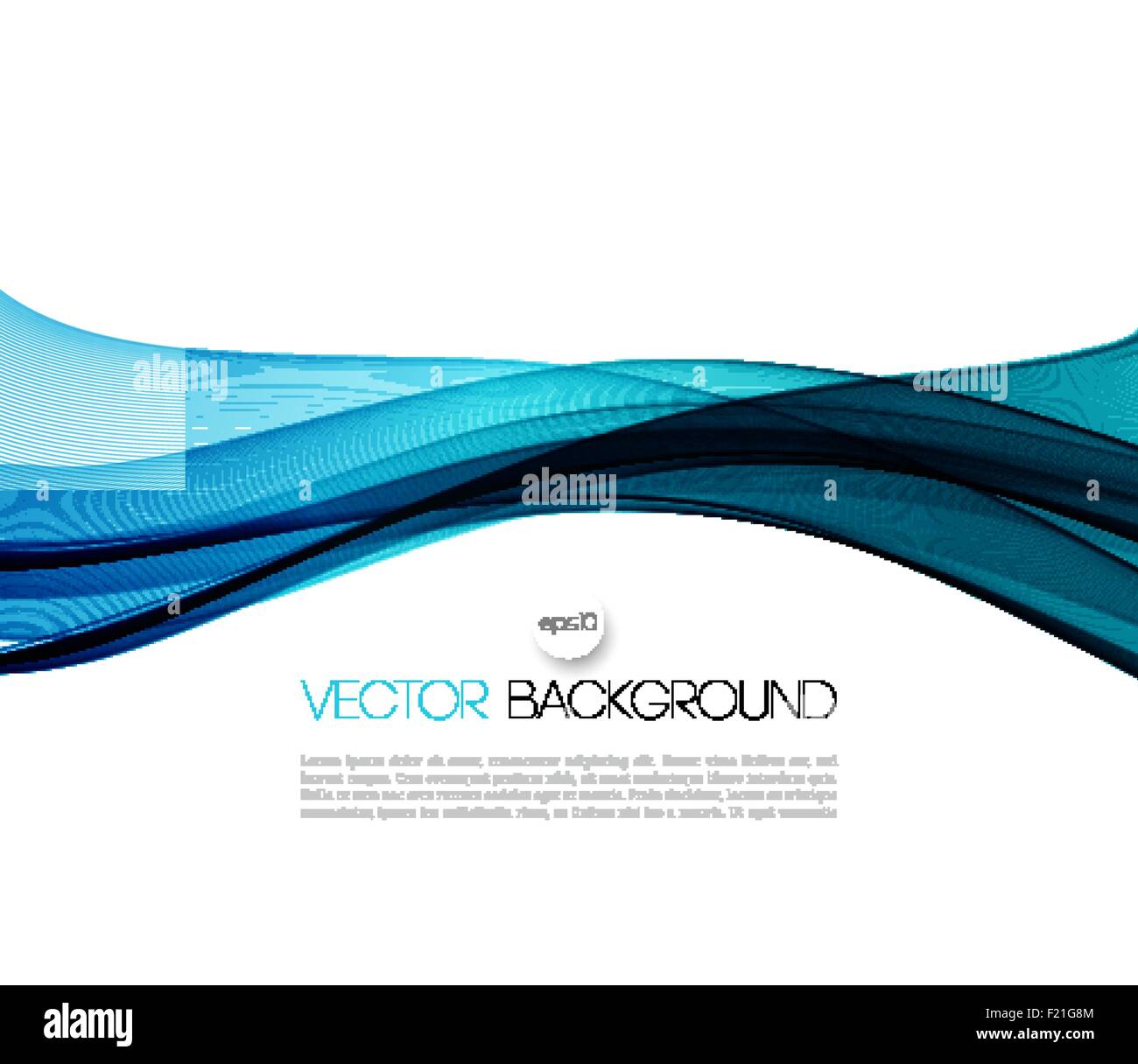 Smooth wave stream line abstract header layout. Vector illustration ...