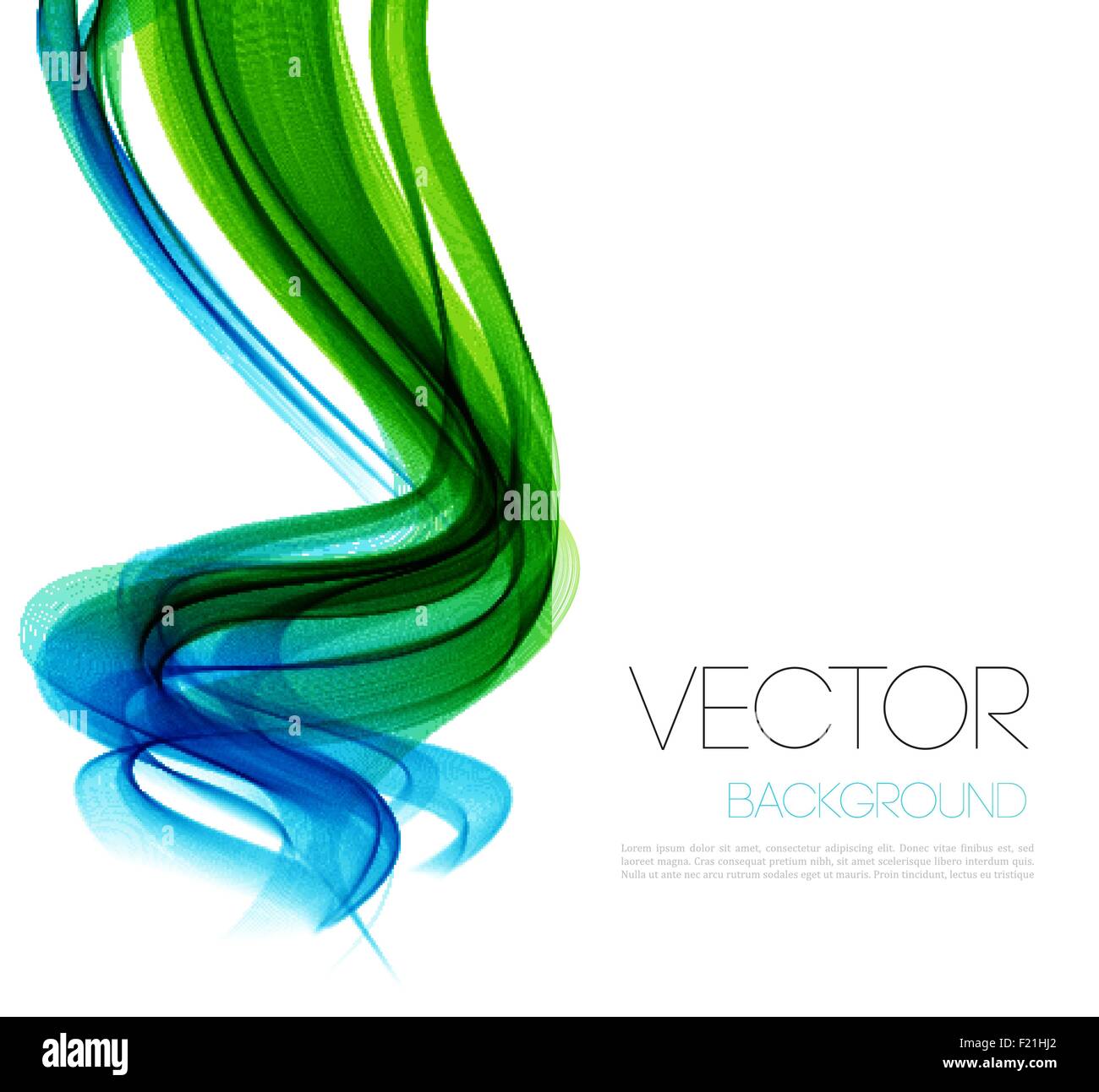 Smooth wave stream line abstract header layout. Vector illustration ...