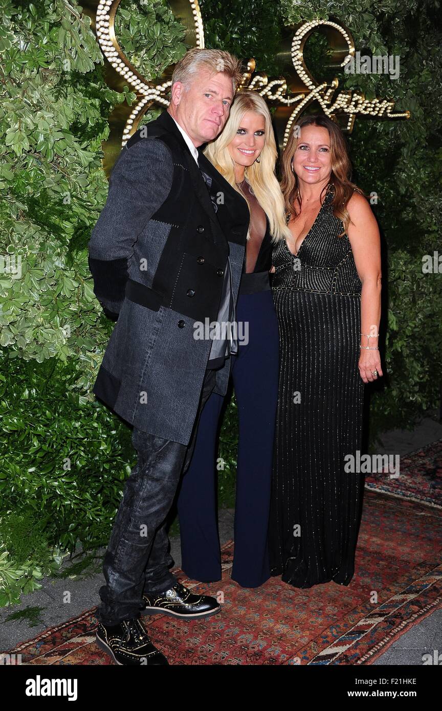 New York, NY, USA. 9th Sep, 2015. Joe Simpson, Jessica Simpson, Tina ...