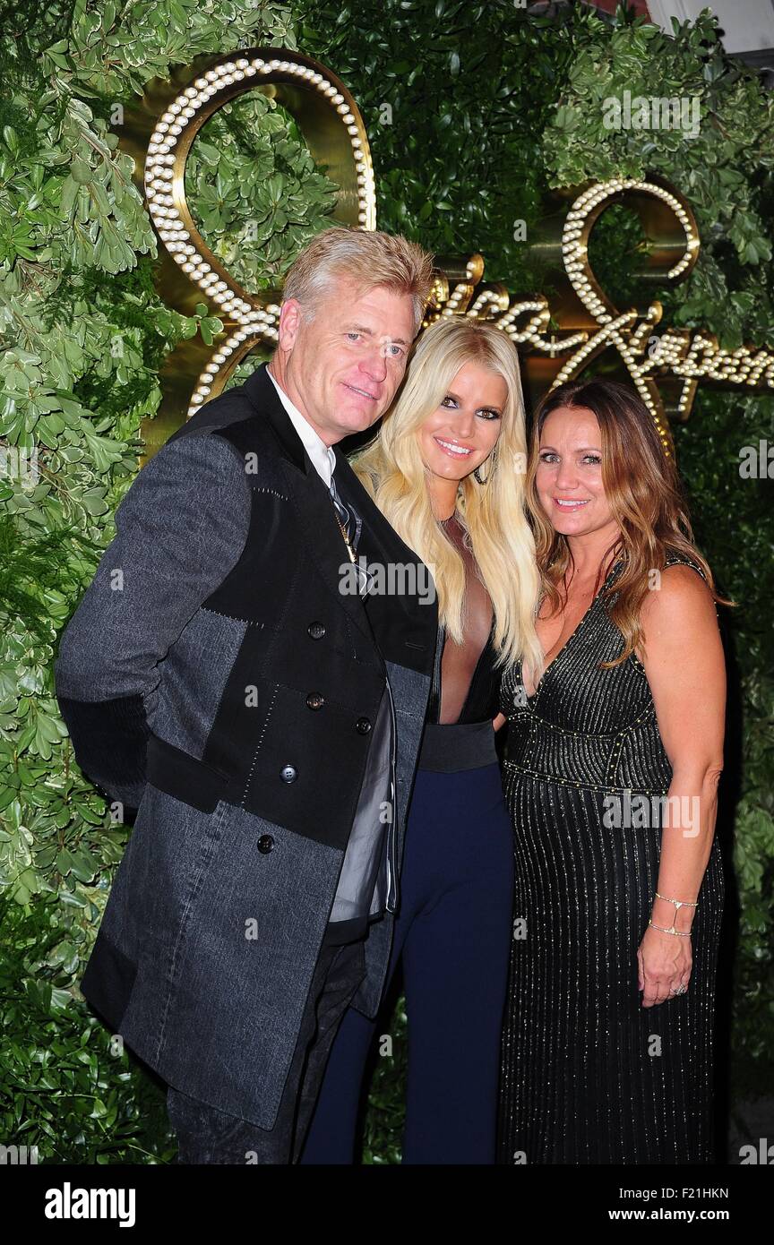 New York, NY, USA. 9th Sep, 2015. Joe Simpson, Jessica Simpson, Tina ...