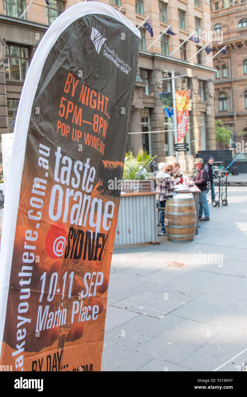 Sydney, Australia. 10th September, 2015. taste Orange@Sydney is a two ...