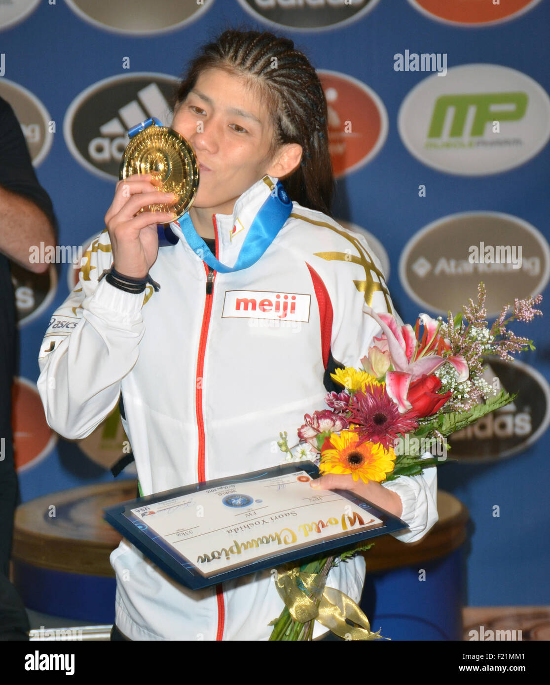 Las Vegas, Nevada, USA. 9th Sep, 2015. Japan's Saori Yoshida the 2015 ...