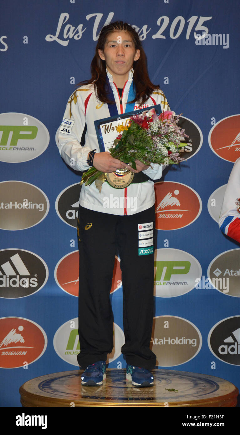 Las Vegas, Nevada, USA. 9th Sep, 2015. Japan's Saori Yoshida the 2015 ...