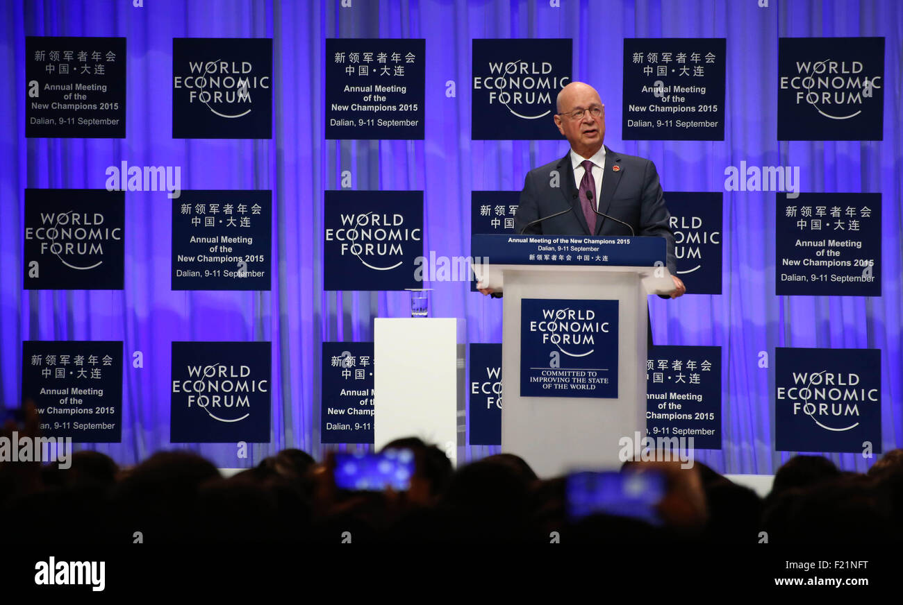 Dalian, China's Liaoning Province. 10th Sep, 2015. Klaus Schwab ...
