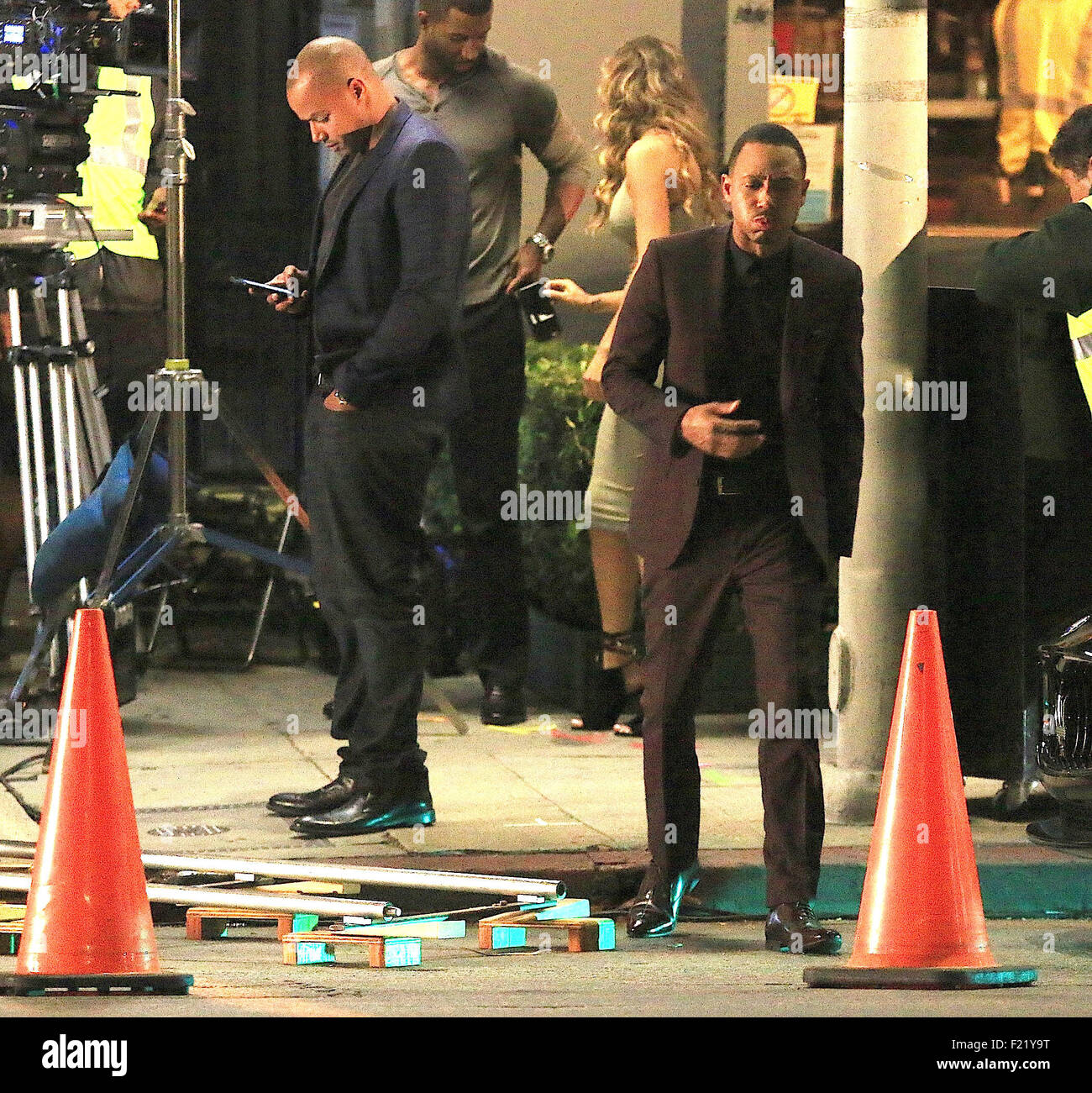 Filming takes place on the set of 'The Perfect Match' in Hollywood ...