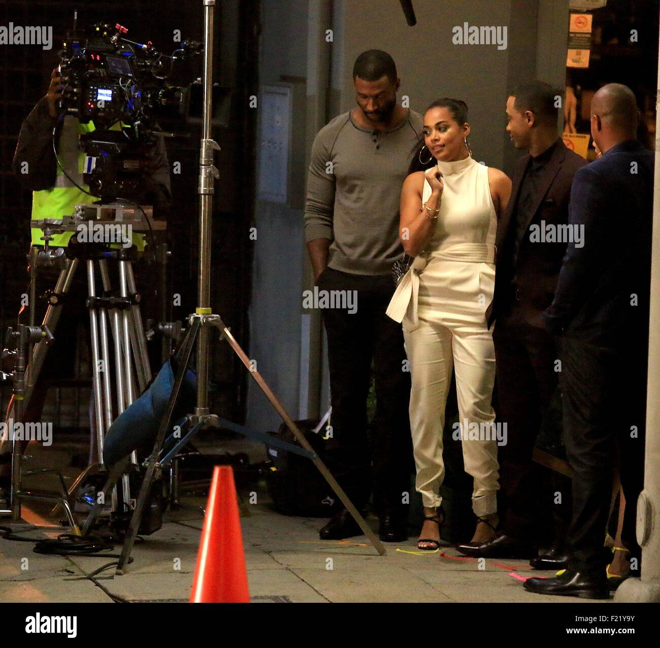 Filming takes place on the set of 'The Perfect Match' in Hollywood ...