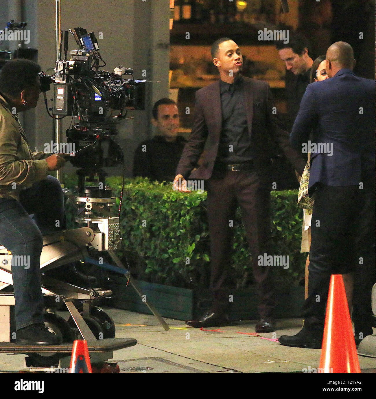 Filming takes place on the set of 'The Perfect Match' in Hollywood ...