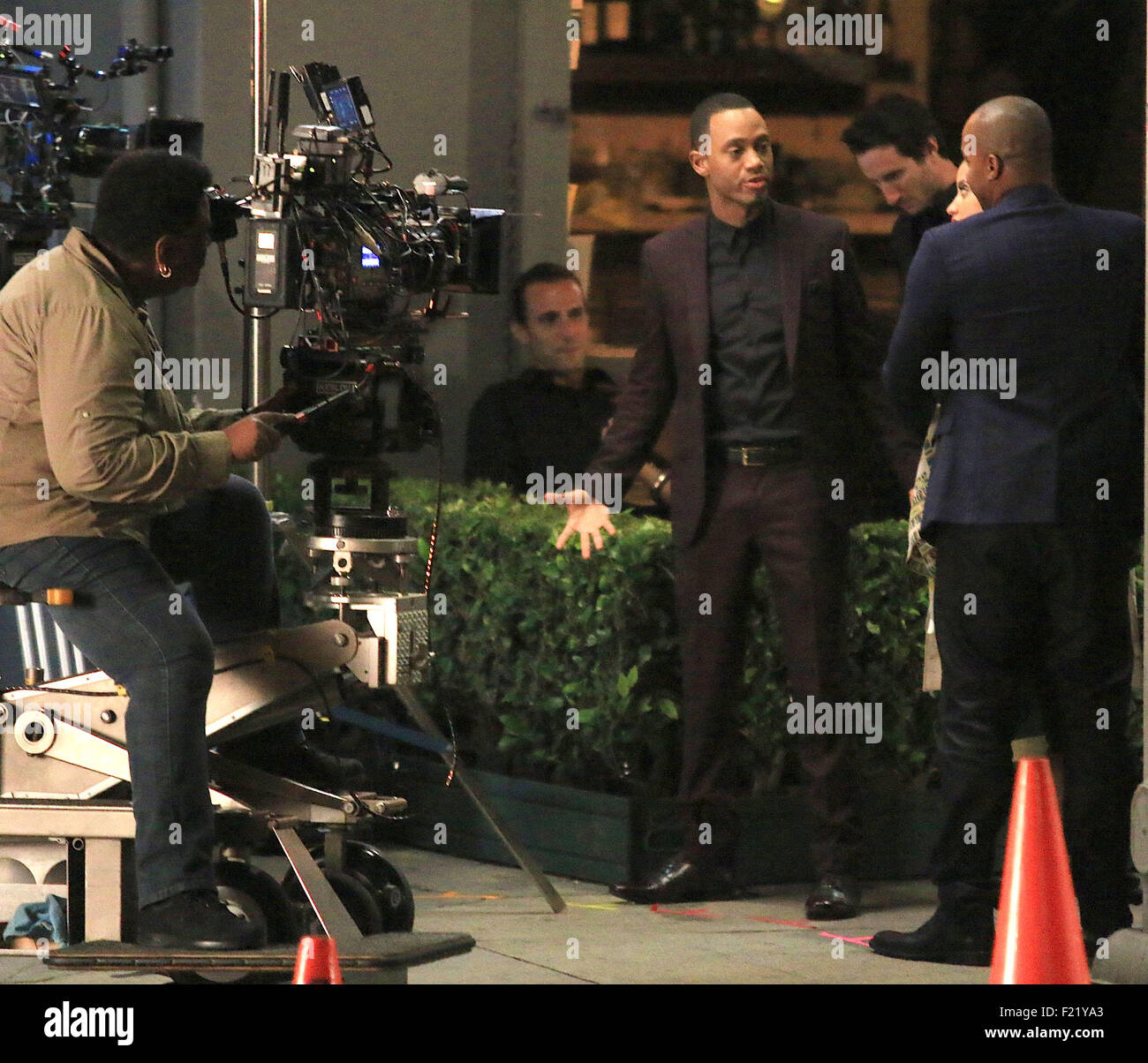 Filming takes place on the set of 'The Perfect Match' in Hollywood ...