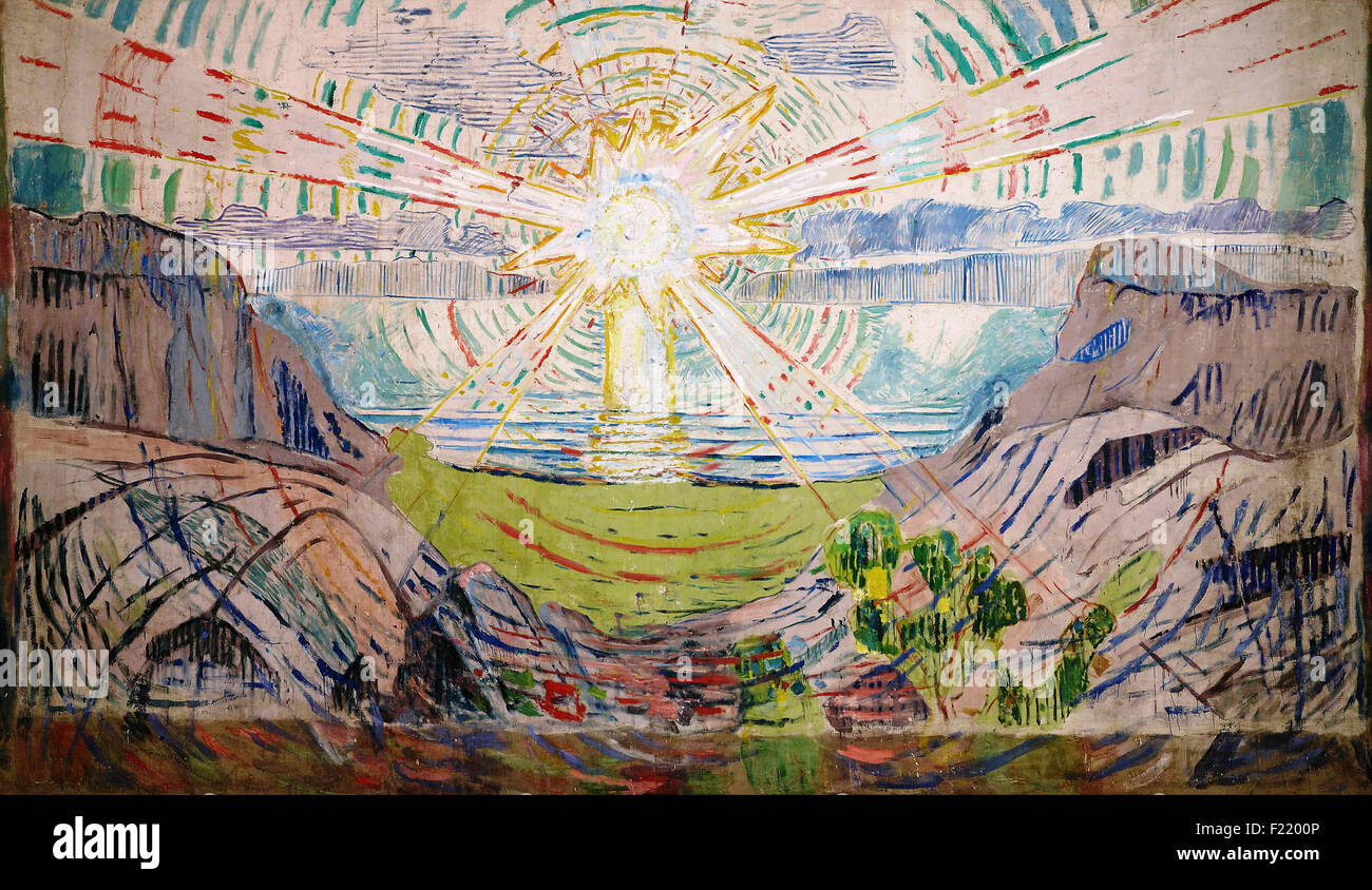 Edvard Munch - The Sun Stock Photo - Alamy