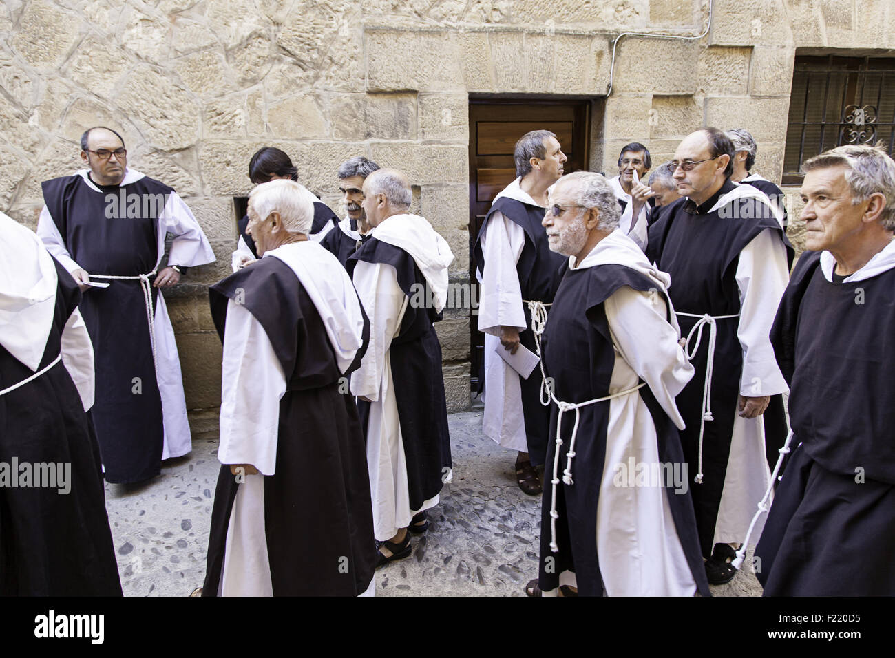 Religious monks, detail of religious people, belief and faith Stock ...