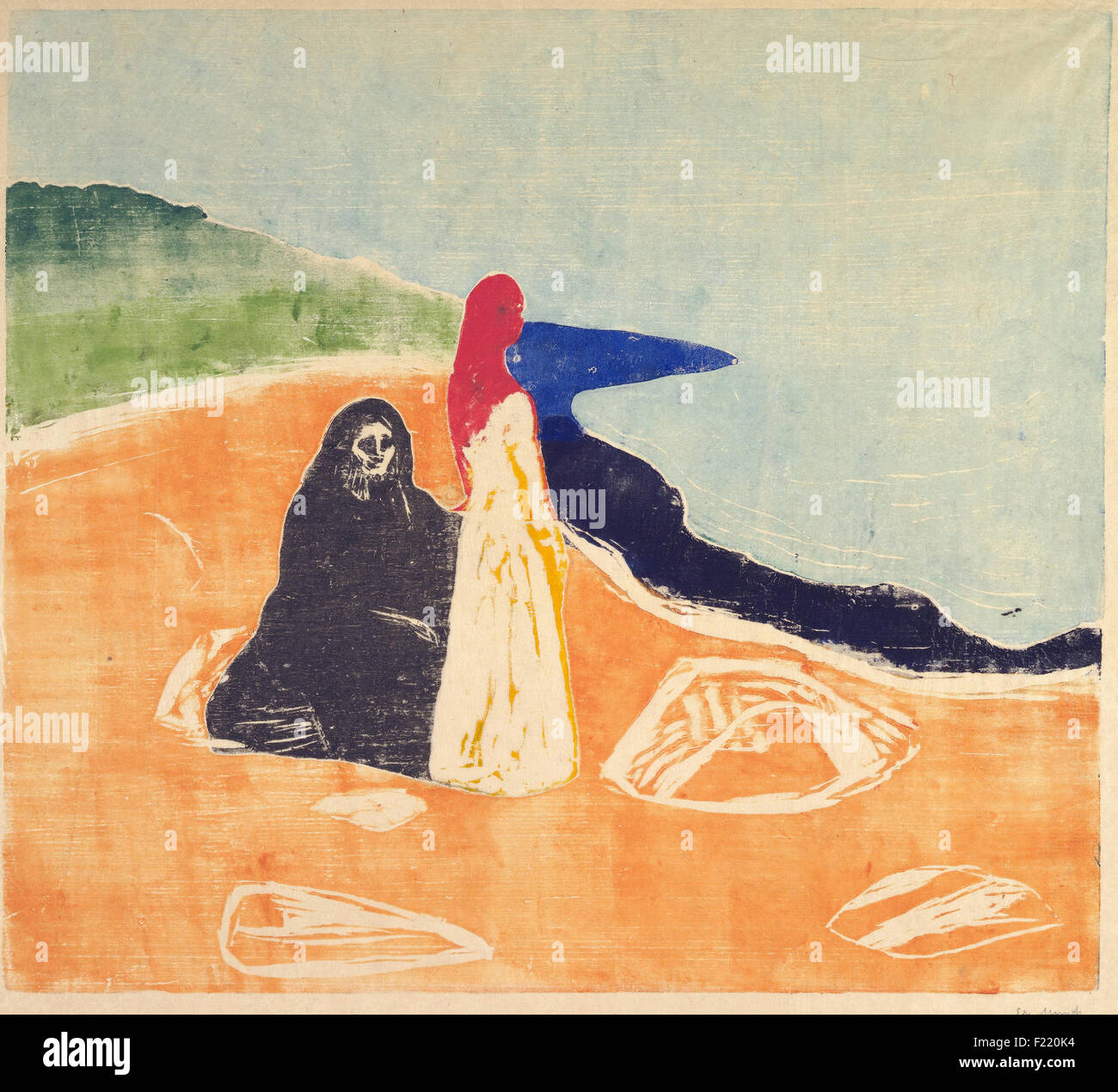 Edvard Munch - Two Women on the Shore6 Stock Photo - Alamy