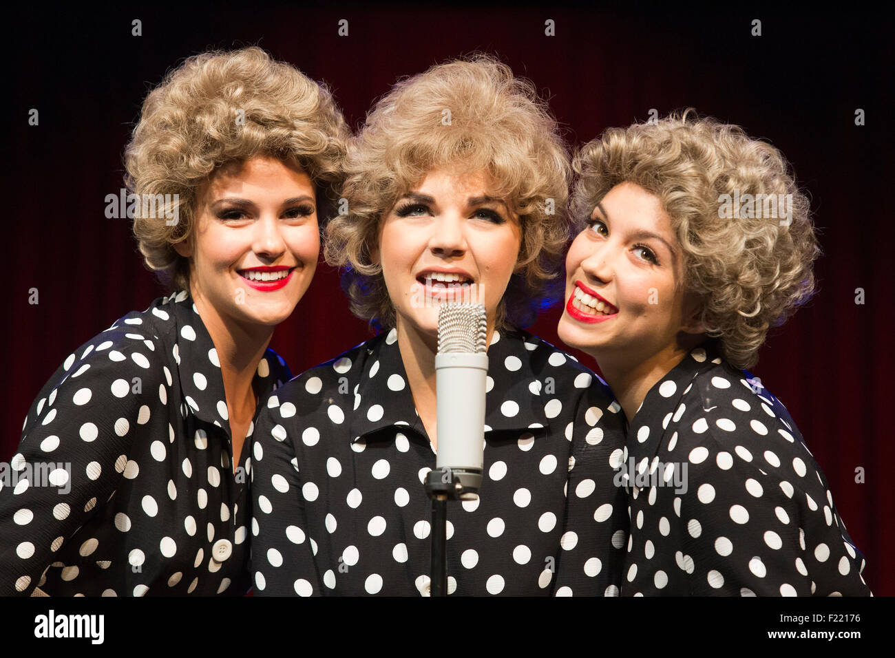 L-R: Megan Makin, Alison Arnopp, Amanda Digon as The Lana Sisters ...