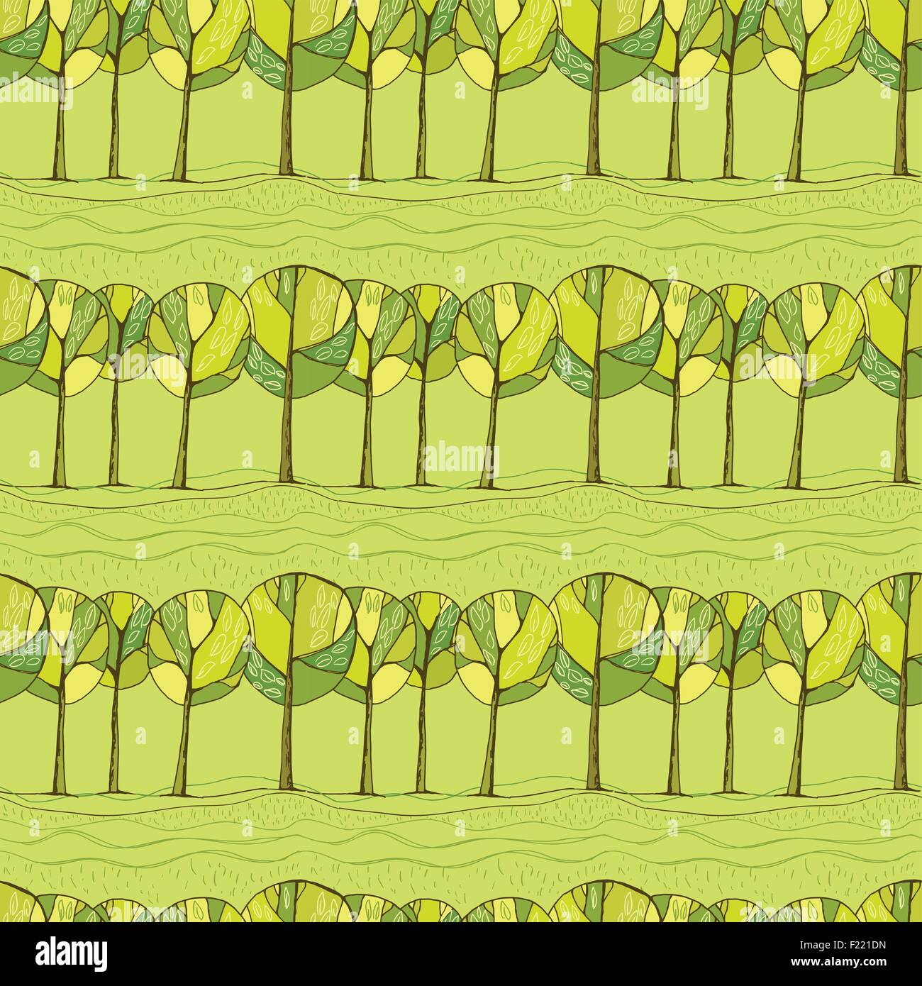 Decorative trees background Stock Vector Image & Art - Alamy