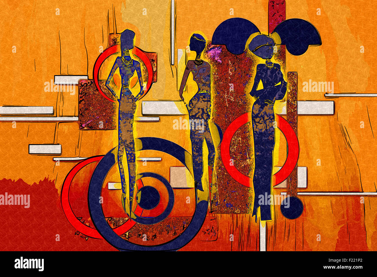 African ethnic retro vintage Stock Photo - Alamy