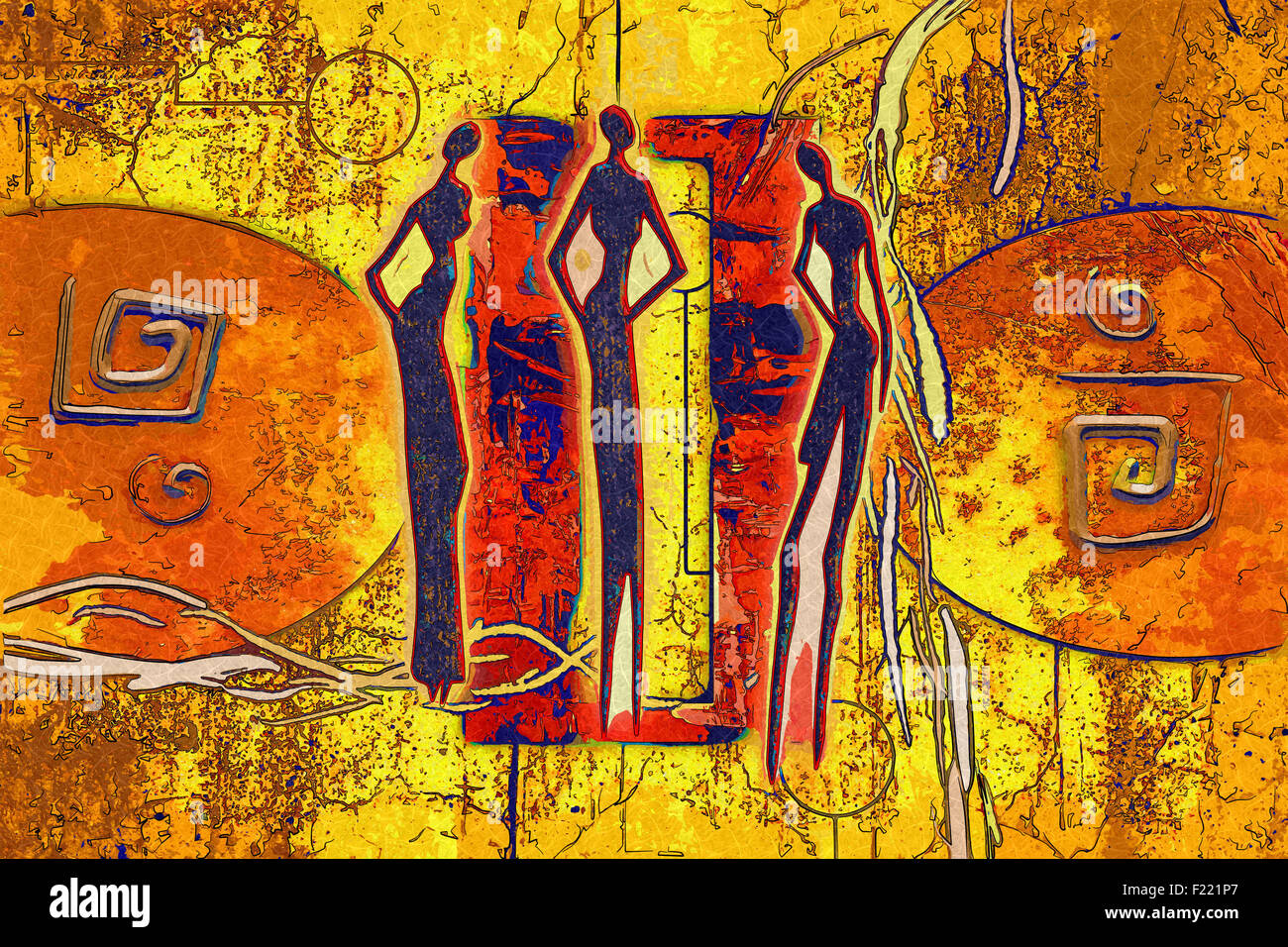 African ethnic retro vintage Stock Photo - Alamy