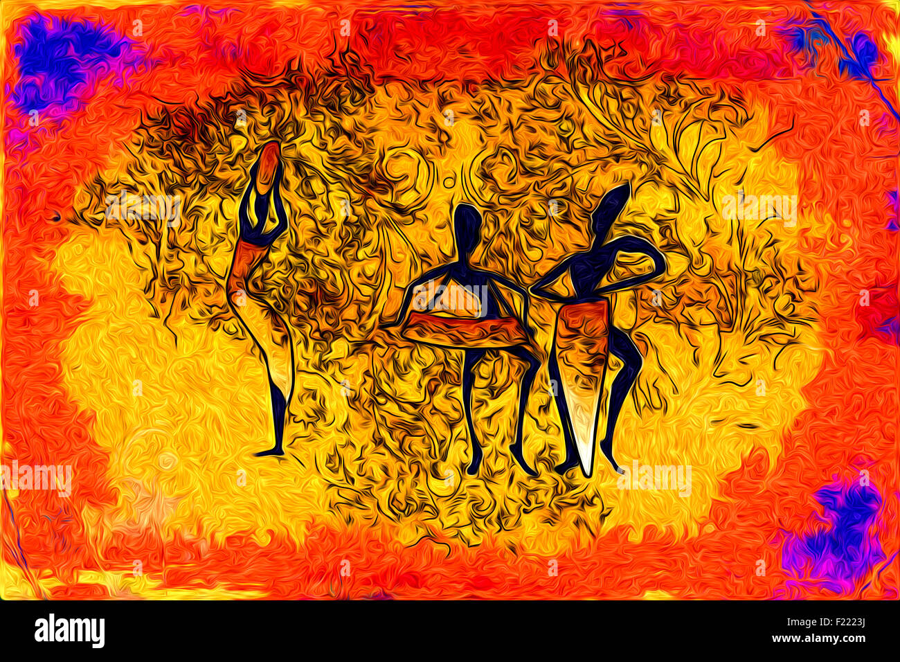 African ethnic retro vintage Stock Photo - Alamy