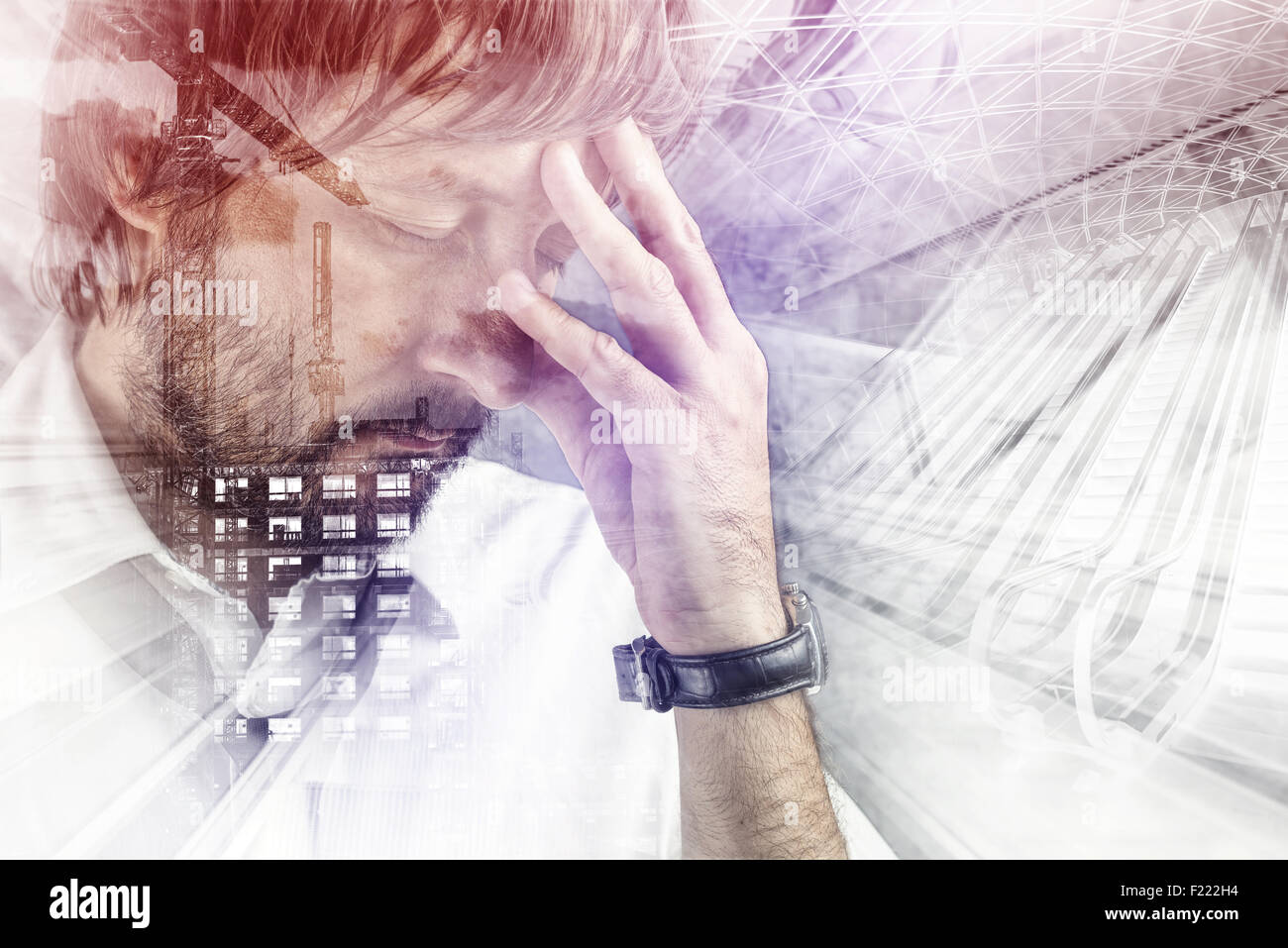 Architecture with double exposure hi-res stock photography and images ...