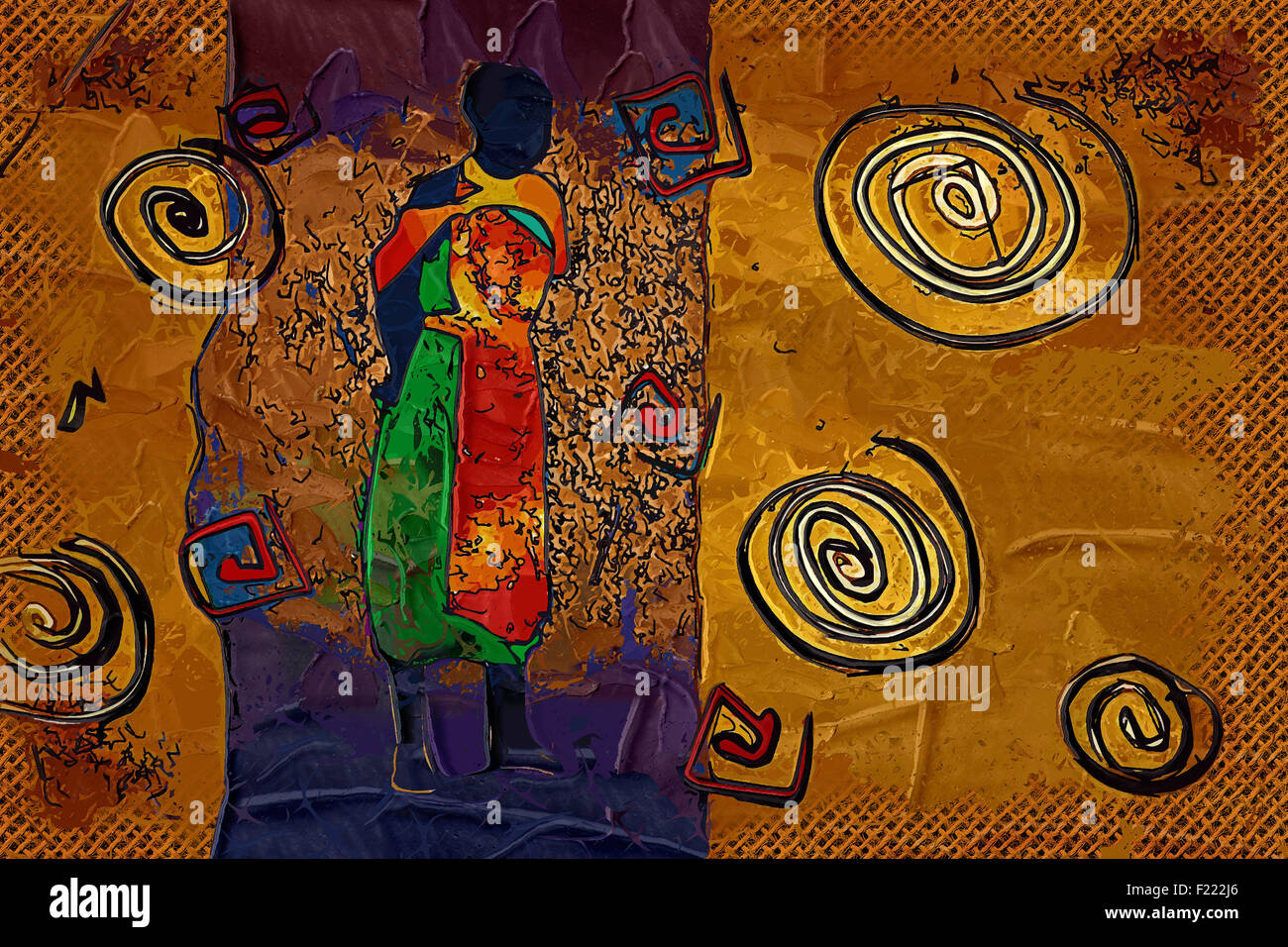 African ethnic retro vintage Stock Photo - Alamy