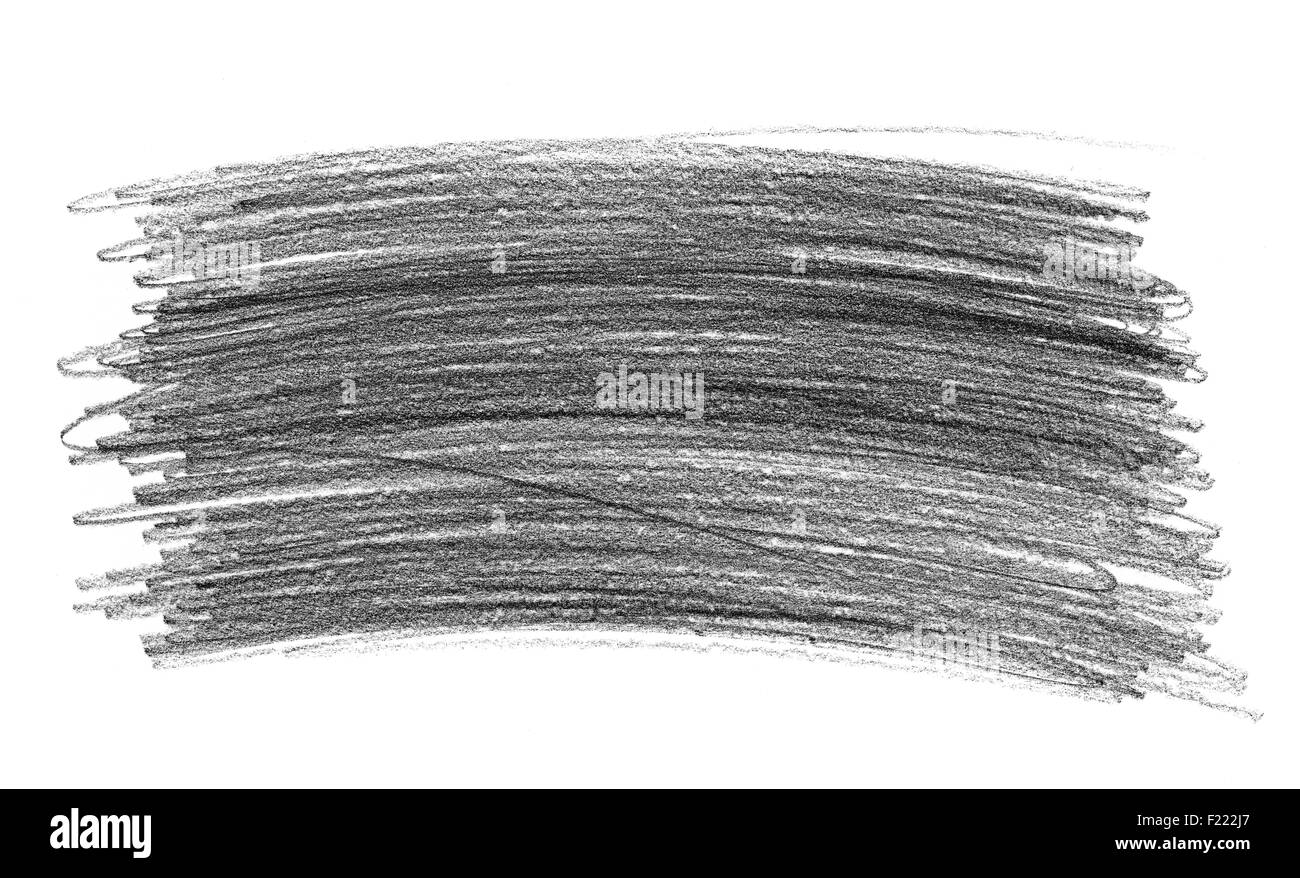 Graphite pencil doodle scribbles isolated on white background Stock ...