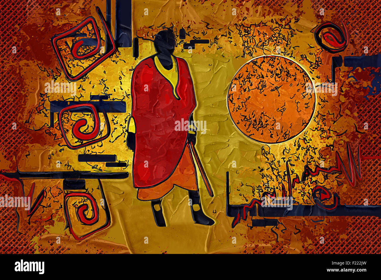 African ethnic retro vintage Stock Photo - Alamy
